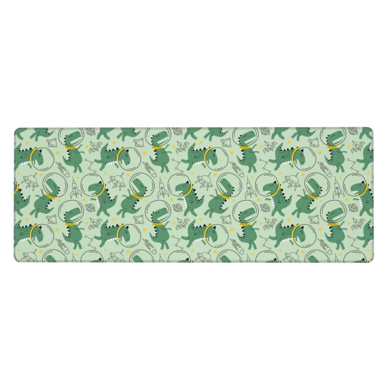 Vsdgher Cute Dinosaurs in Space for Mouse Pad with Stitched Edges,Desk ...