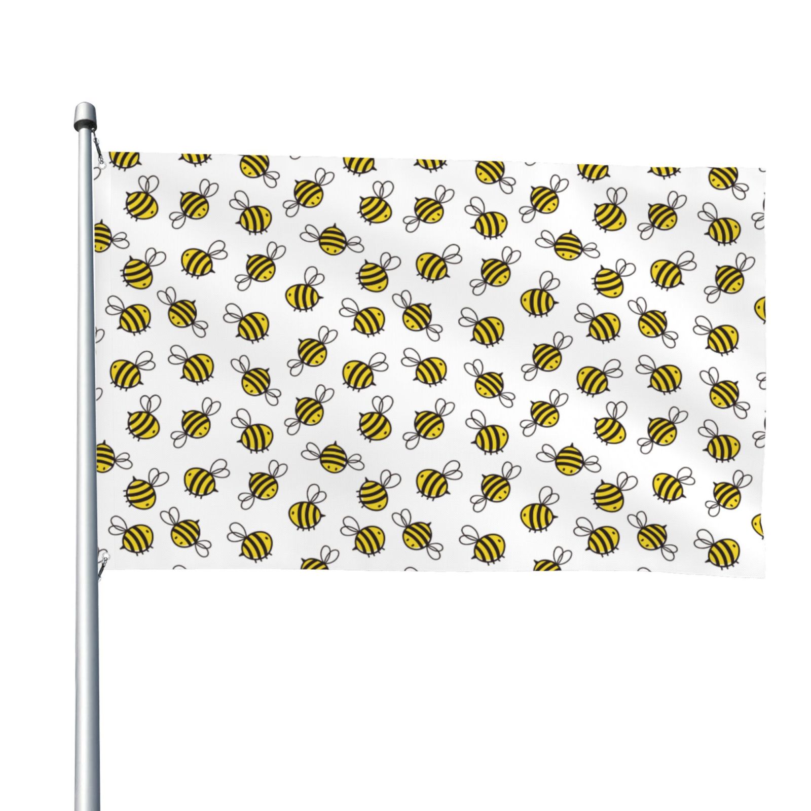 Vsdgher Cute Little Bee Print Outdoor Decorative Flag 4x6ft, Suitable ...