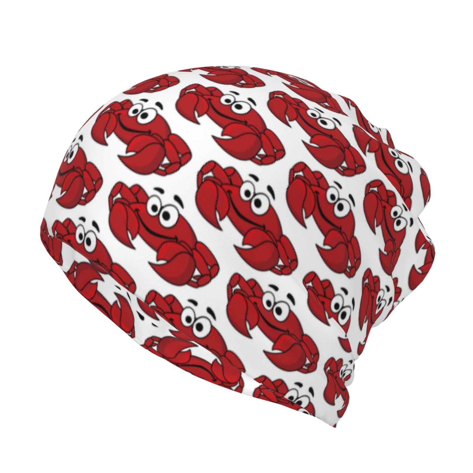 Vsdgher Cute Red Crab Slouchy Beanie Hat for Men/Women, Skull Cap Chemo ...