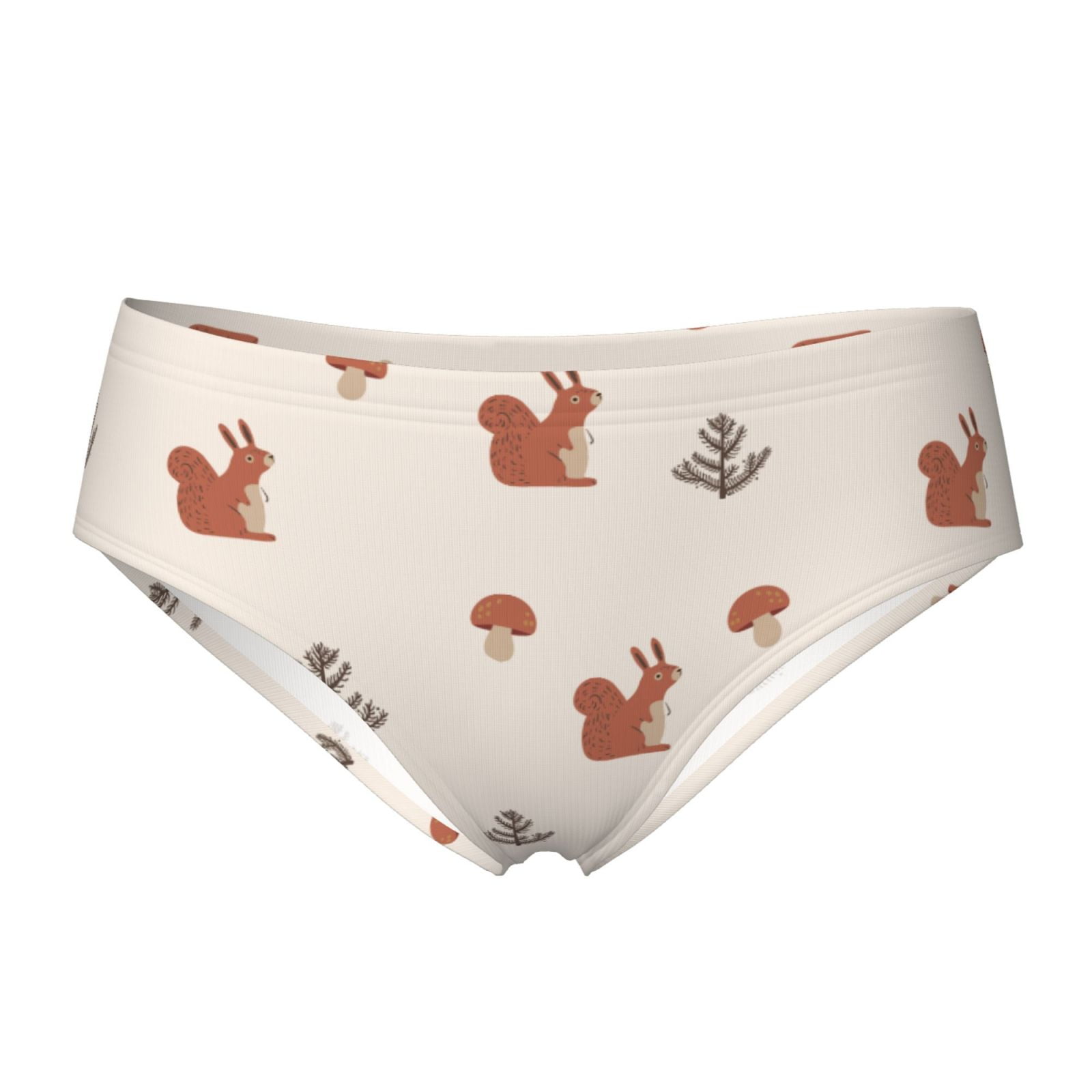 Vsdgher Cute Squirrel Pattern Women's Underwear Low Waisted Full ...
