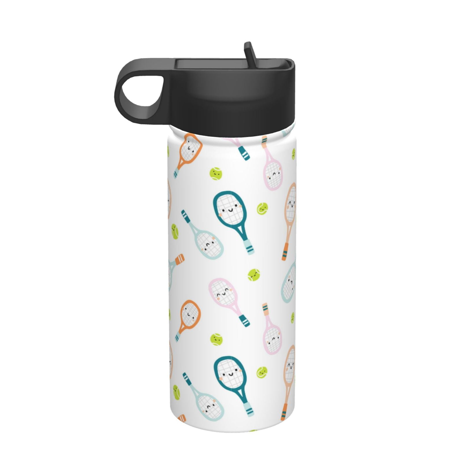 Vsdgher Cute Tennis Rackets for Insulated Stainless Steel Water Bottle ...