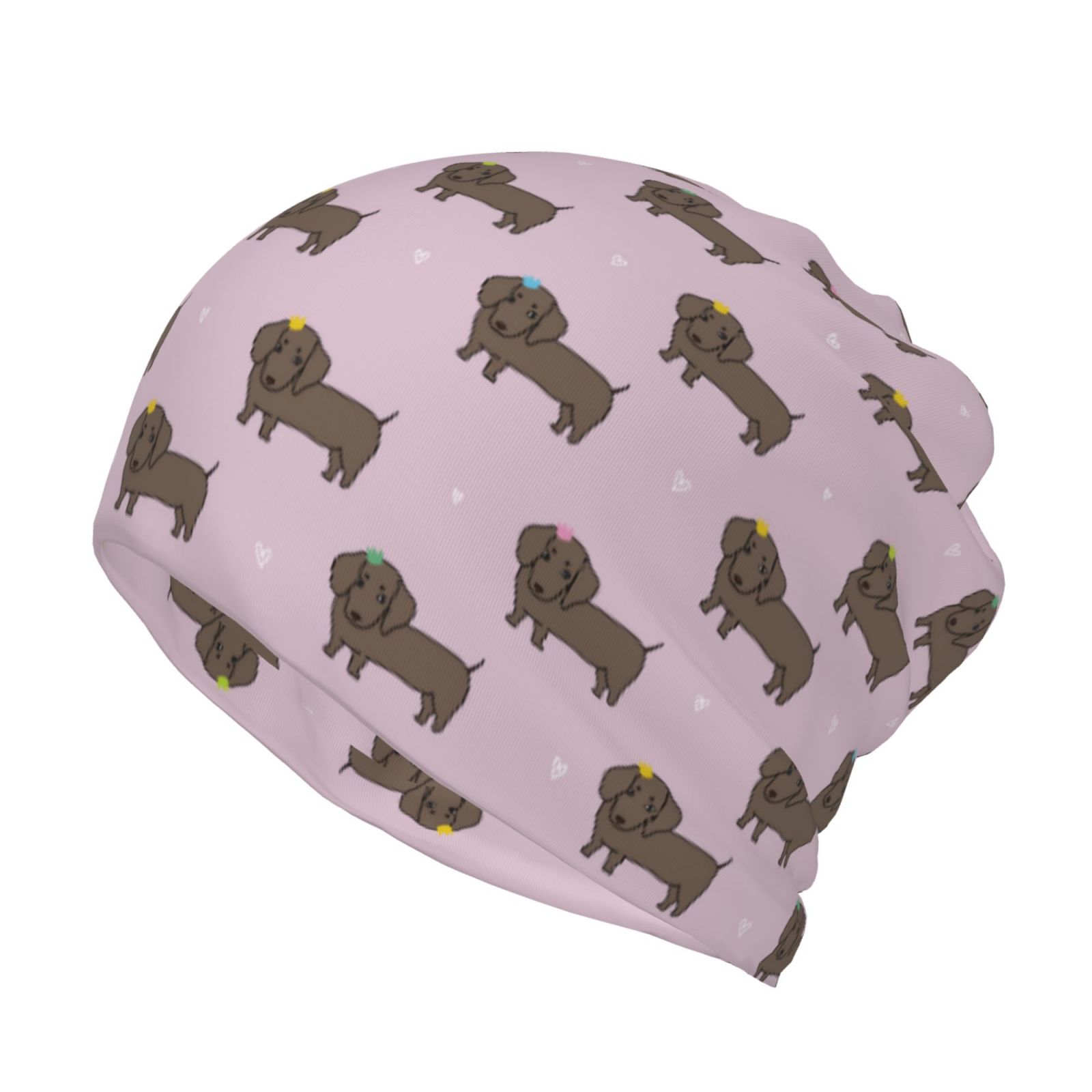 Vsdgher Dachshund Dog Puppy Slouchy Beanie Hat for Men/Women, Skull Cap ...