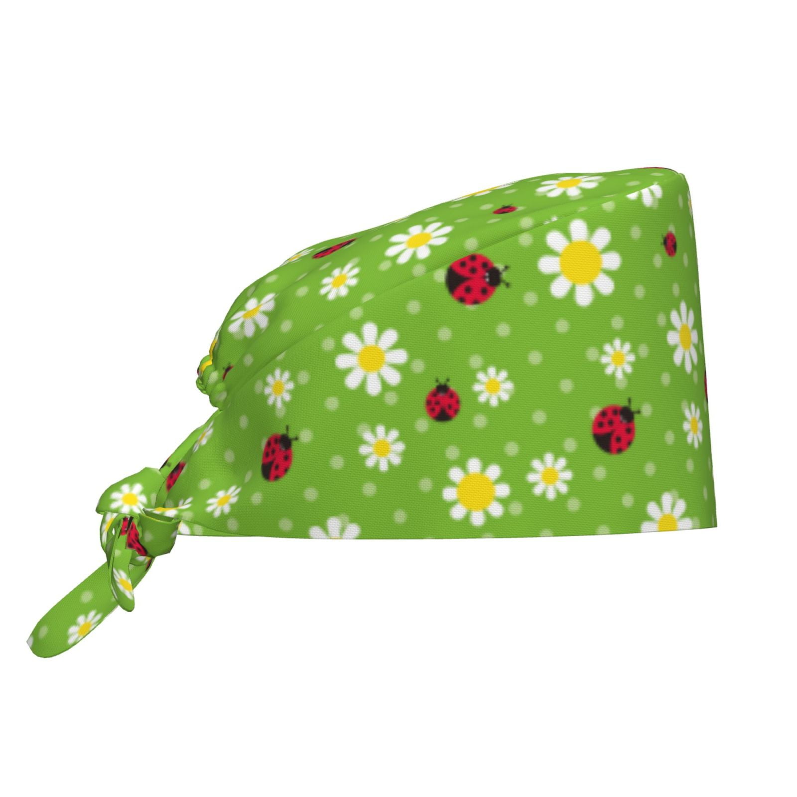 Vsdgher Daisies And Ladybugs Men Women Adjustable Cap Working Hat Tie ...