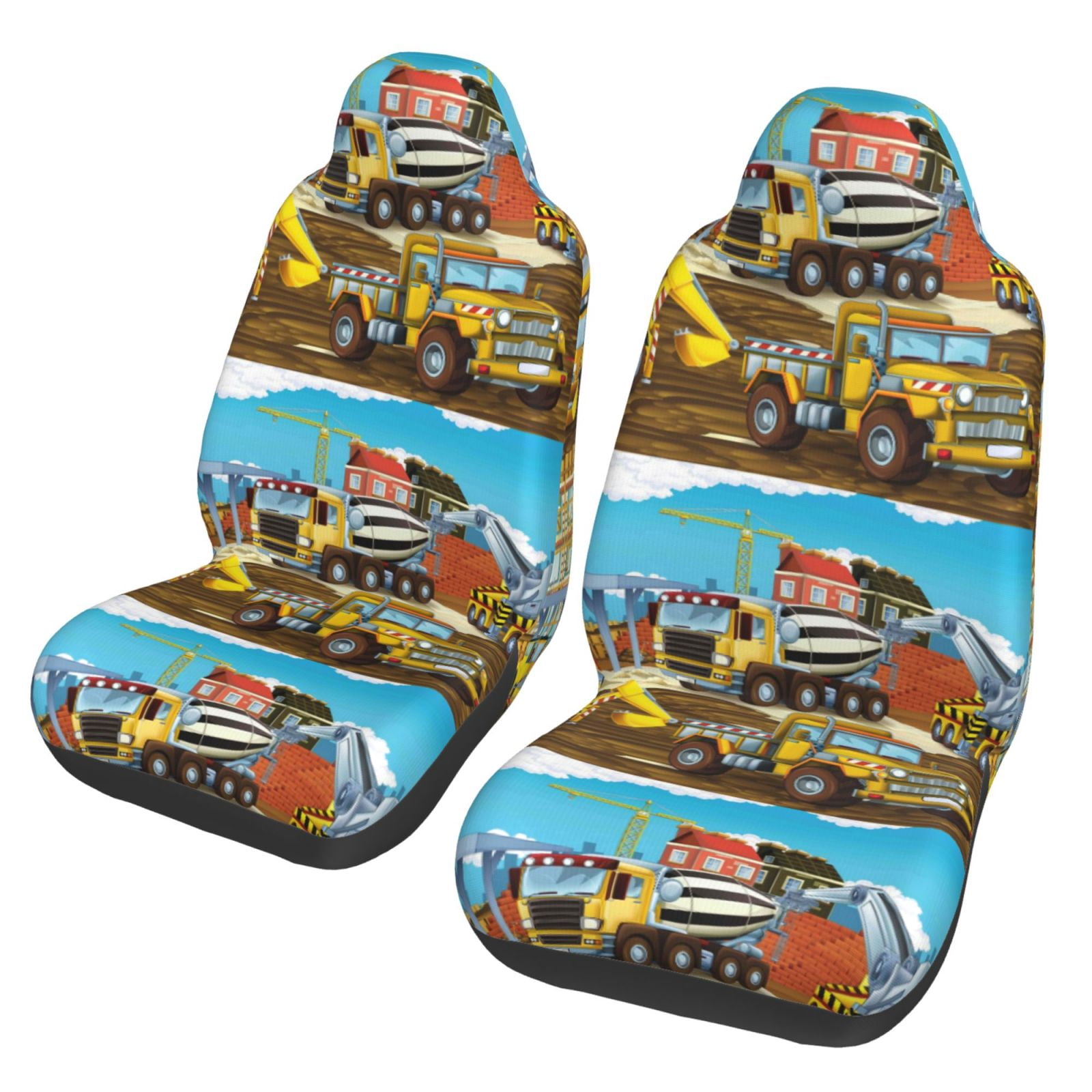 Vsdgher Different Construction Site Vehicles Automotive Seat Covers for ...