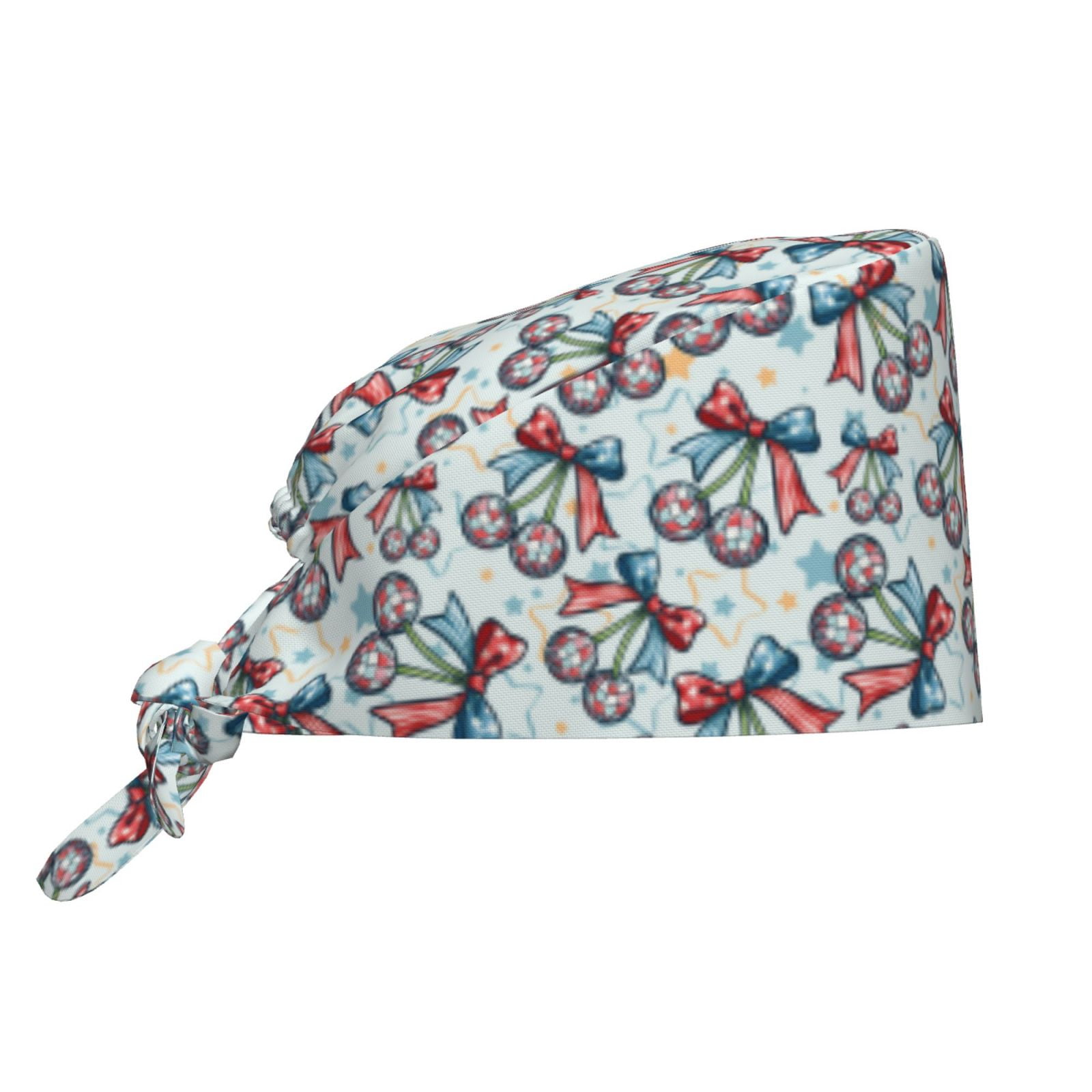 Vsdgher Disco Ball Cherry With Bow Men Women Adjustable Cap Working Hat ...