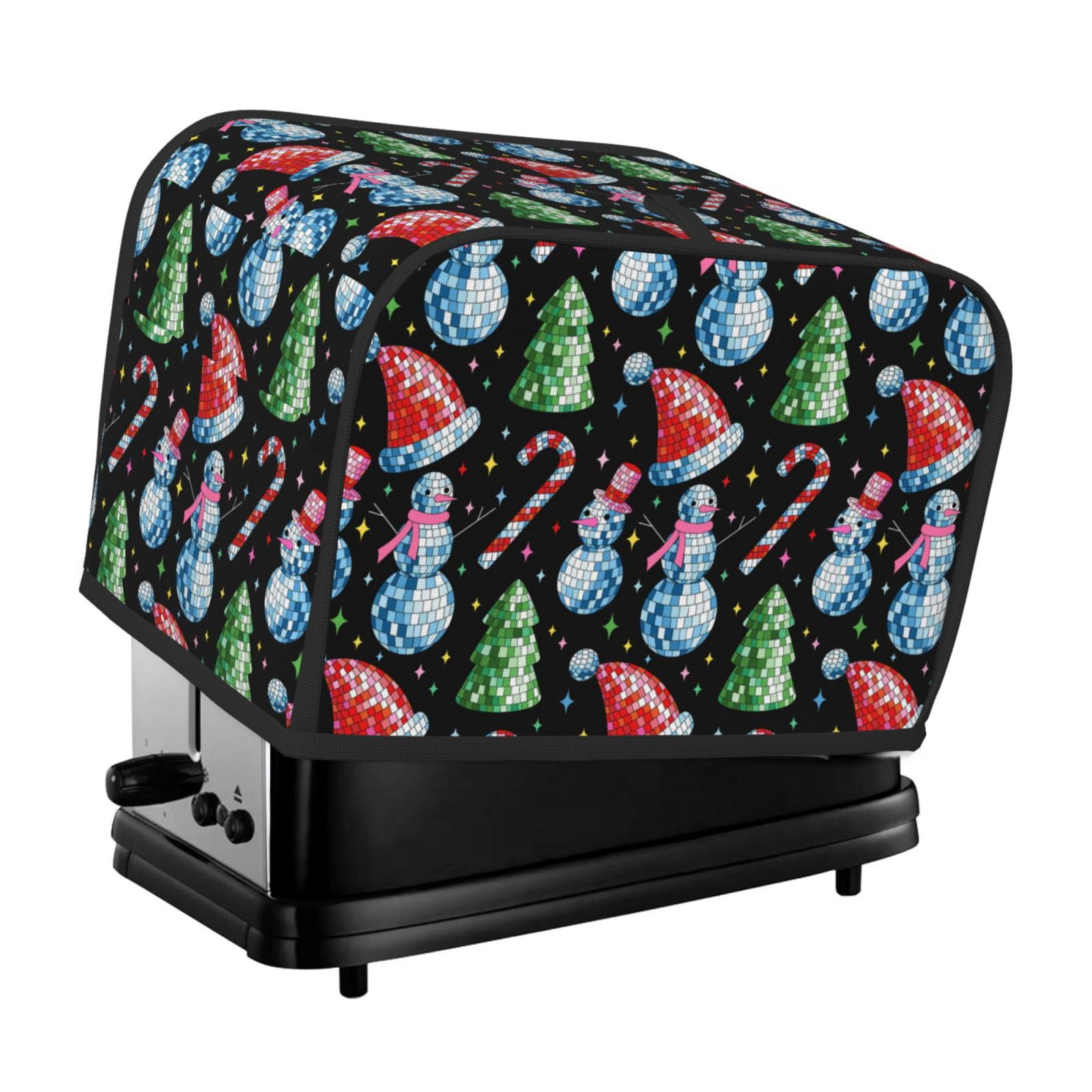 Vsdgher Disco Mirror Ball Snowman 2 Slice Toaster Cover, Appliance ...