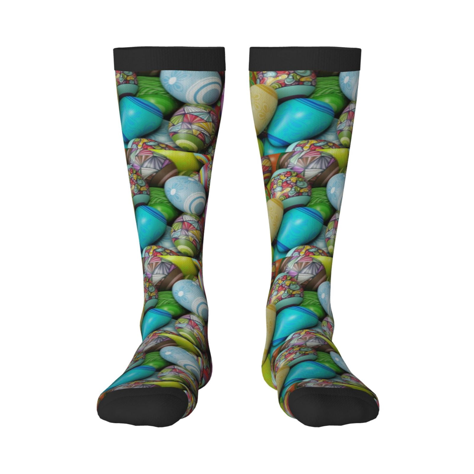 Vsdgher Easter Egg1 Print Thigh High Socks Extra Long Stretchy Sock ...