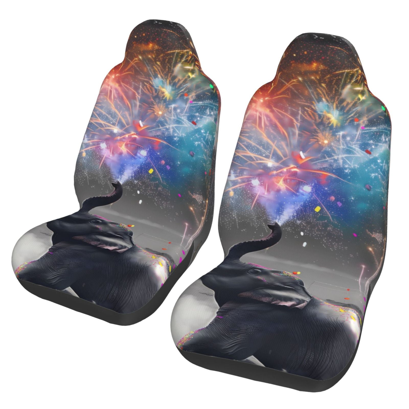 Vsdgher Elephant Fireworks Celebration Automotive Seat Covers for Cars ...