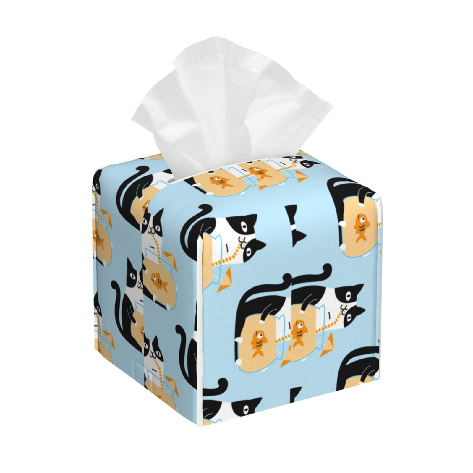 Vsdgher FUNNY CAT IS DRINKING WATER Pattern Tissue Box Cover Holder ...