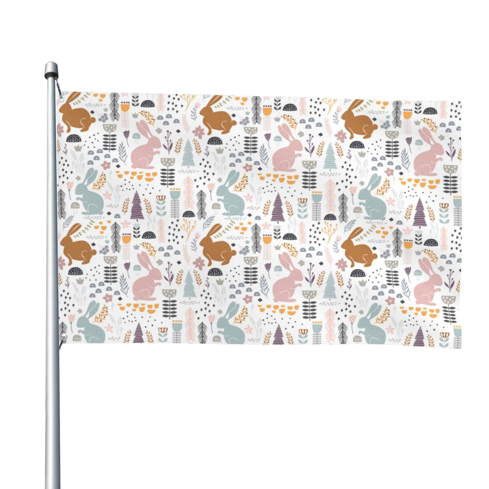 Vsdgher Fall Rabbit Print Outdoor Decorative Flag 4x6ft, Suitable for ...