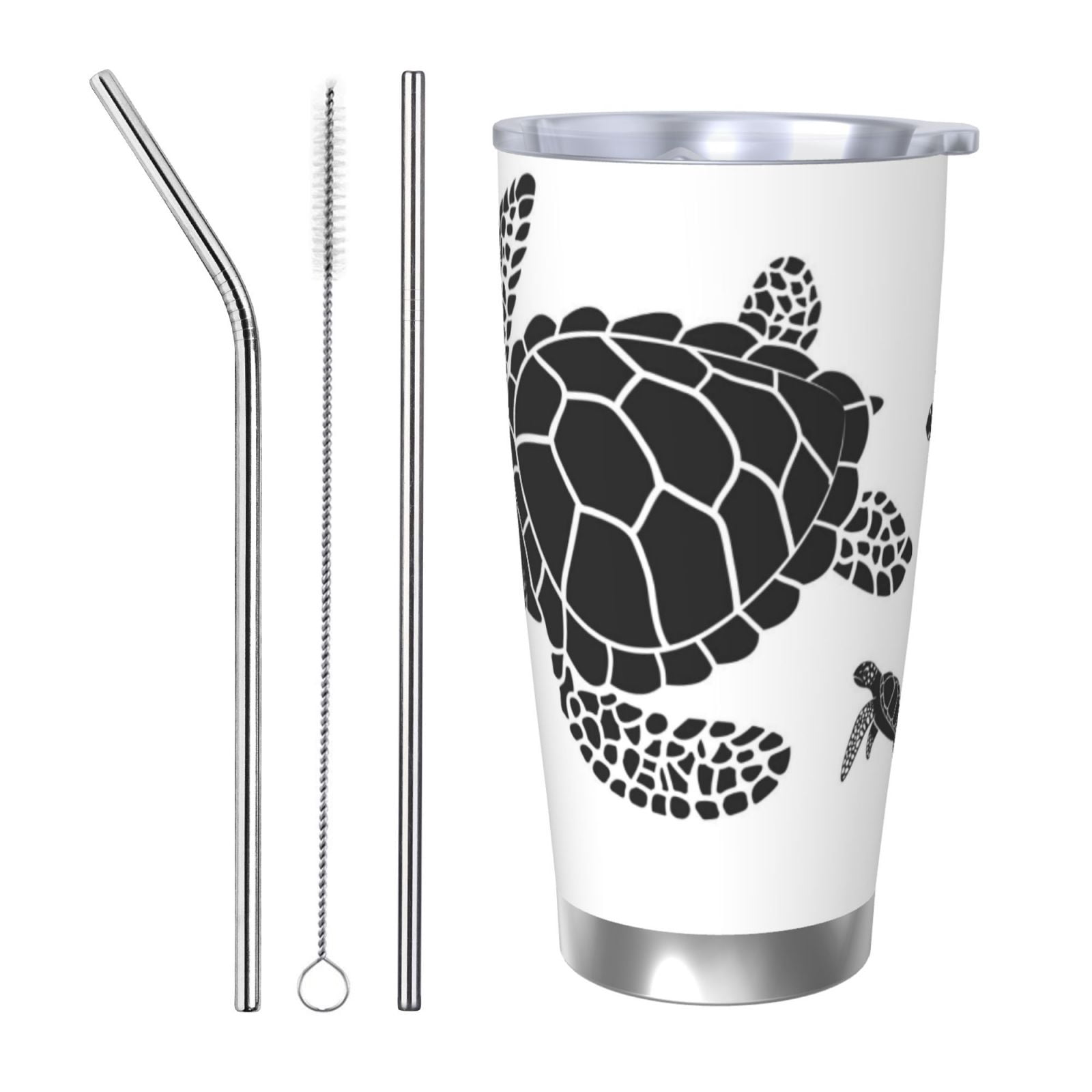 Vsdgher Family Of Sea Turtles 20 Oz Stainless Steel Vacuum Insulated ...