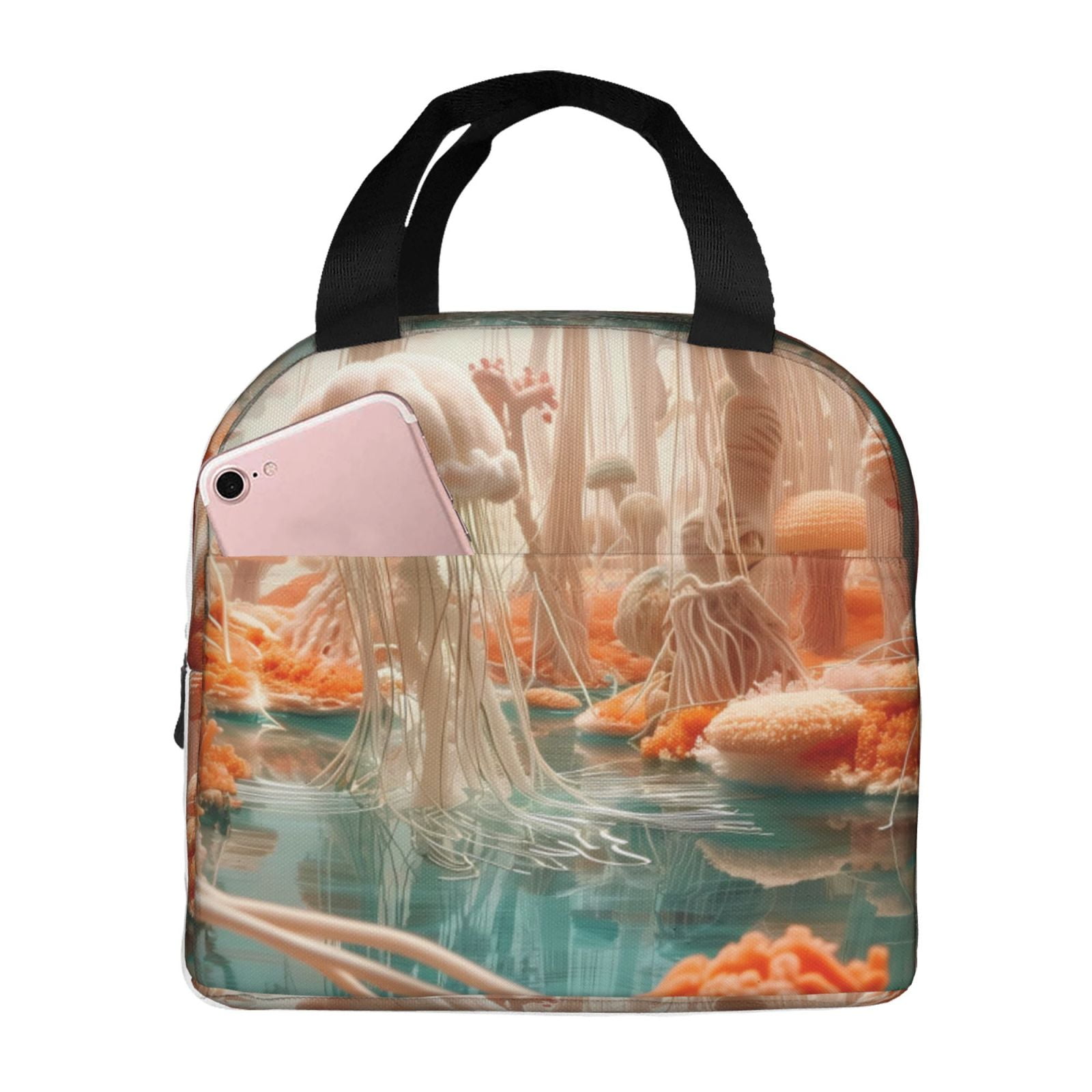 Vsdgher Fantasy Underwater Jellyfish Lunch Bag, Lunch Box for Women Adult Men, Lunch Tote ...