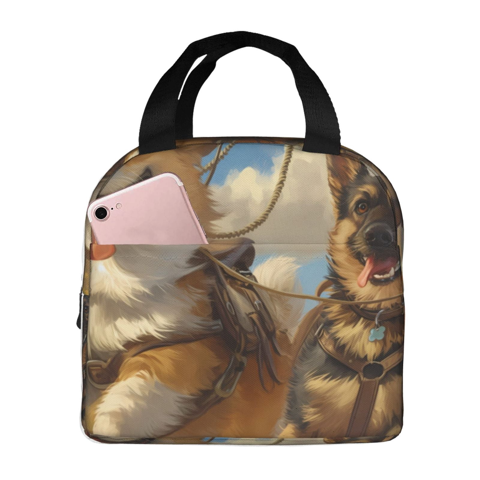 Vsdgher Farm Corgi German Shepherd Lunch Bag, Lunch Box for Women Adult ...
