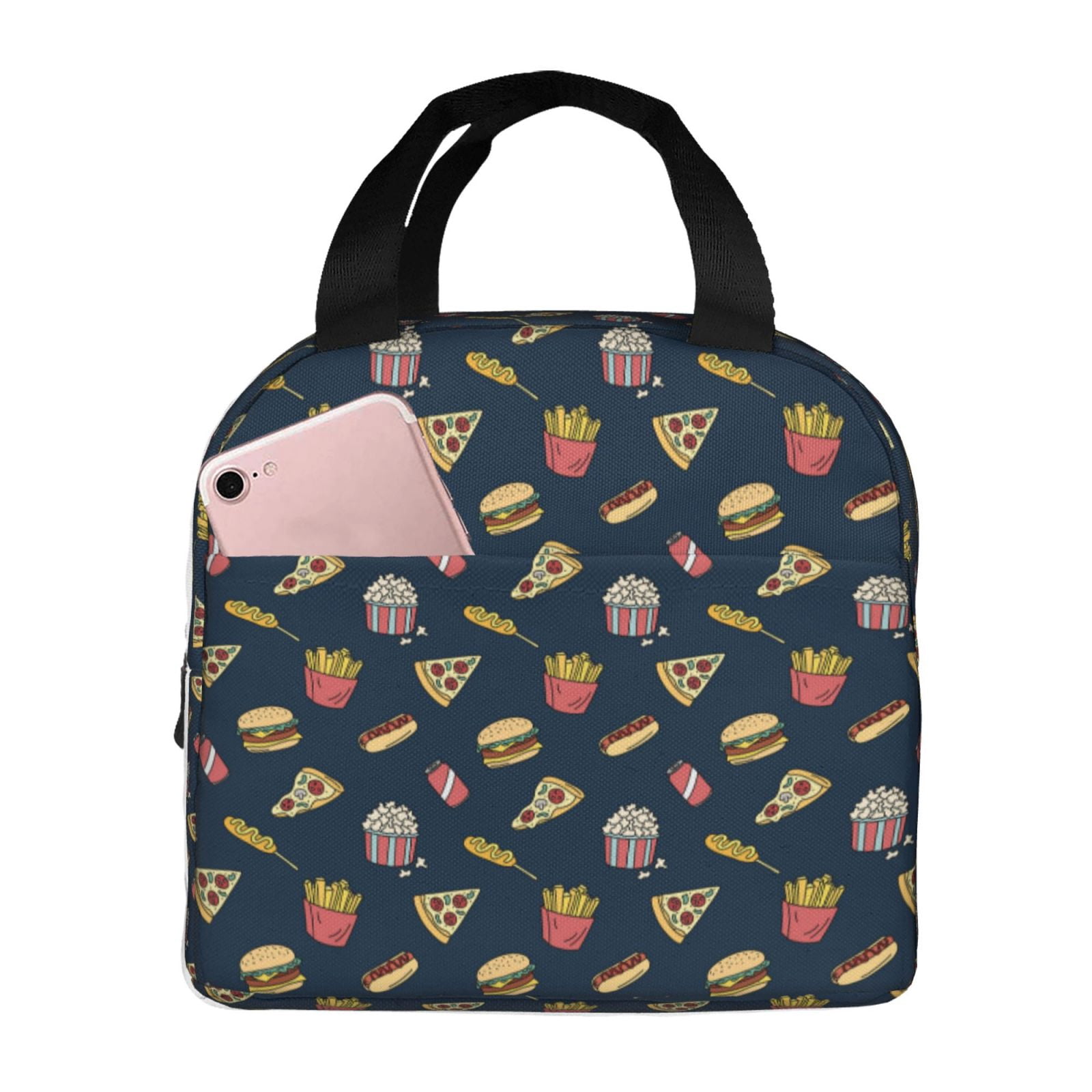 Vsdgher Fastfood Lunch Bag, Lunch Box for Women Adult Men, Lunch Tote ...