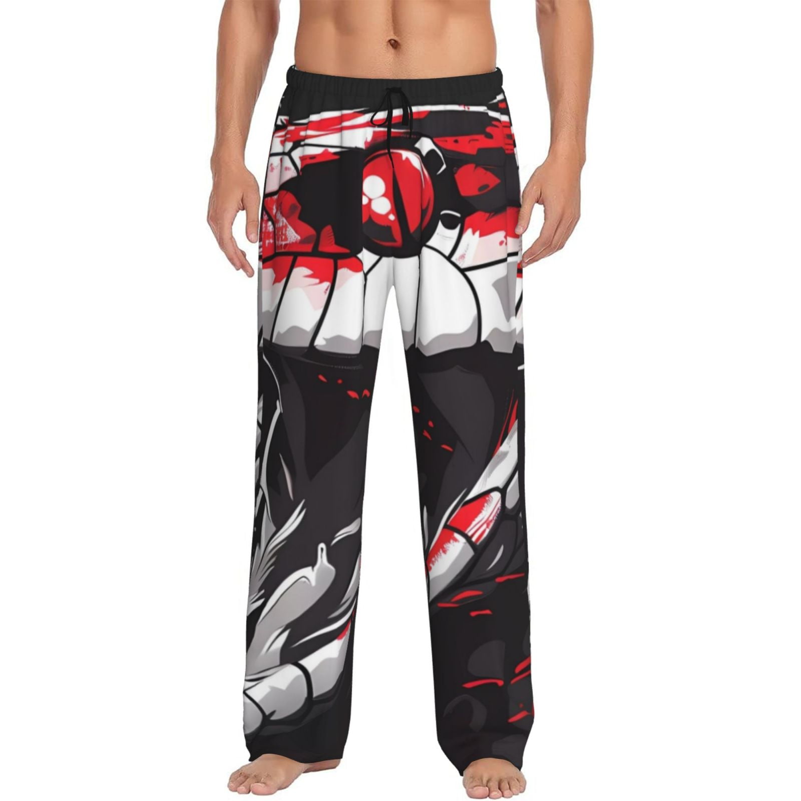Vsdgher Fierce Red Viper Graphic Art Mens Pajama Pants Sleep & Lounge ...