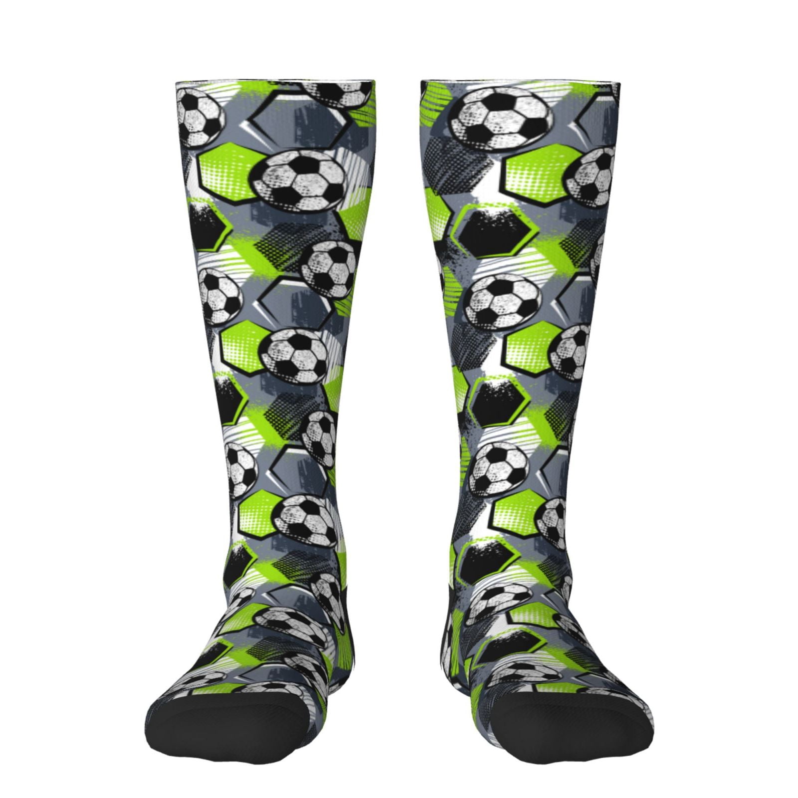 Vsdgher Football Print Thigh High Socks Extra Long Stretchy Sock Women ...