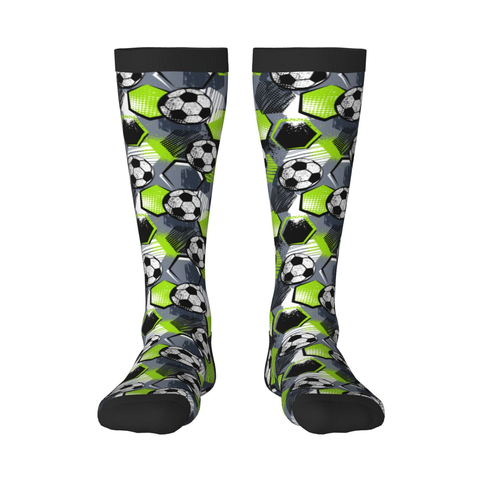 Vsdgher Football Print Thigh High Socks Extra Long Stretchy Sock Women ...