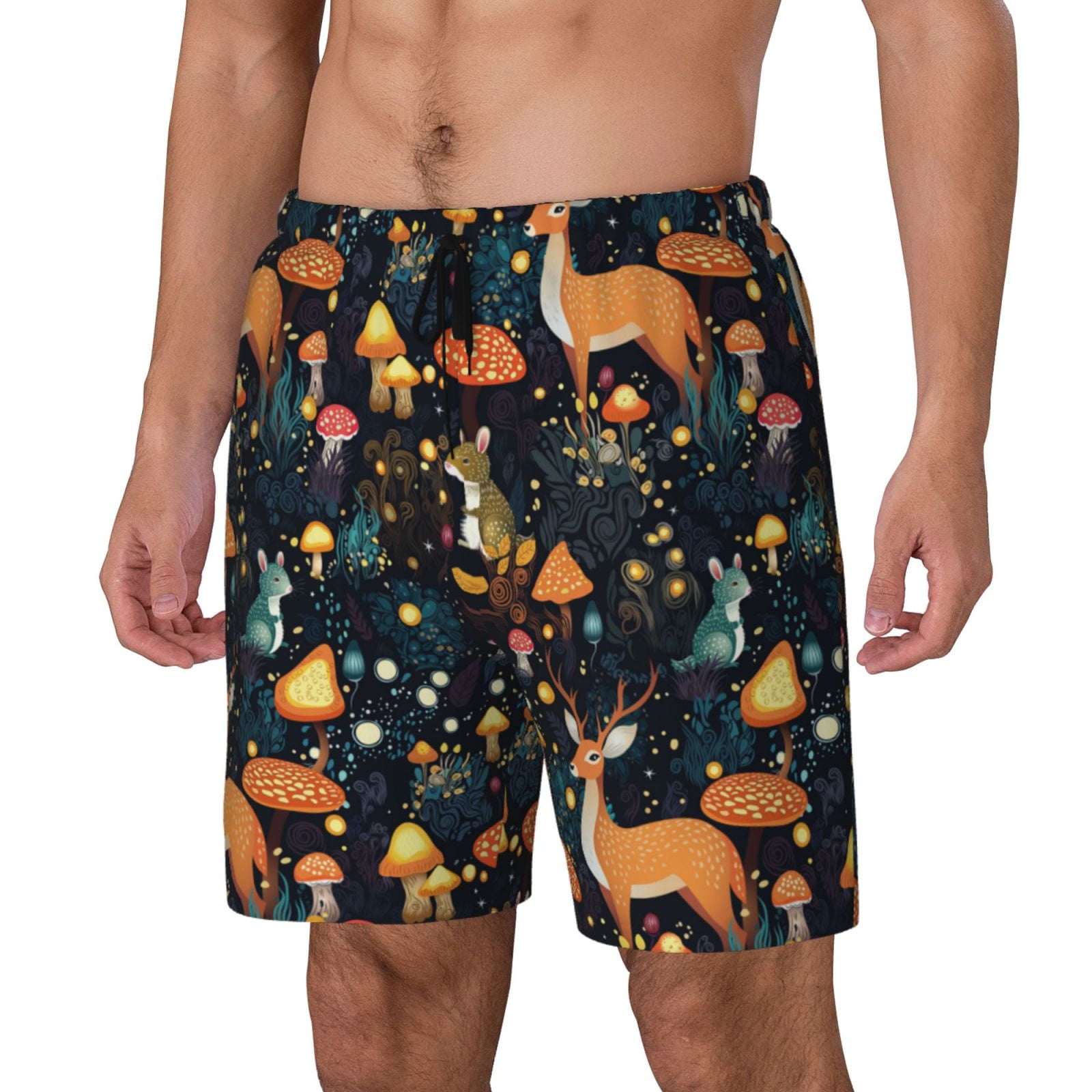 Vsdgher Forest Elf for Mens Swim Trunks with Compression Liner Swim ...