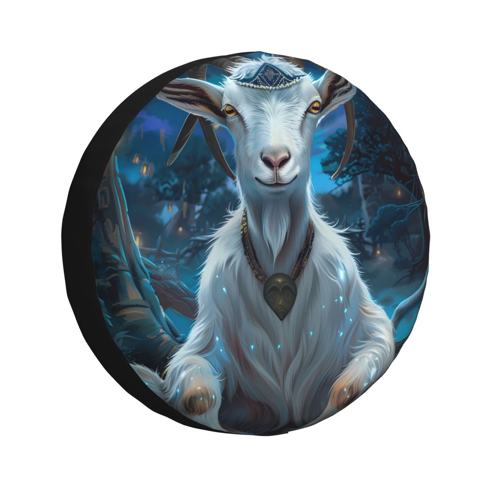 Vsdgher Forest Meditating Goat for Spare Tire Cover, Tire Wheel ...