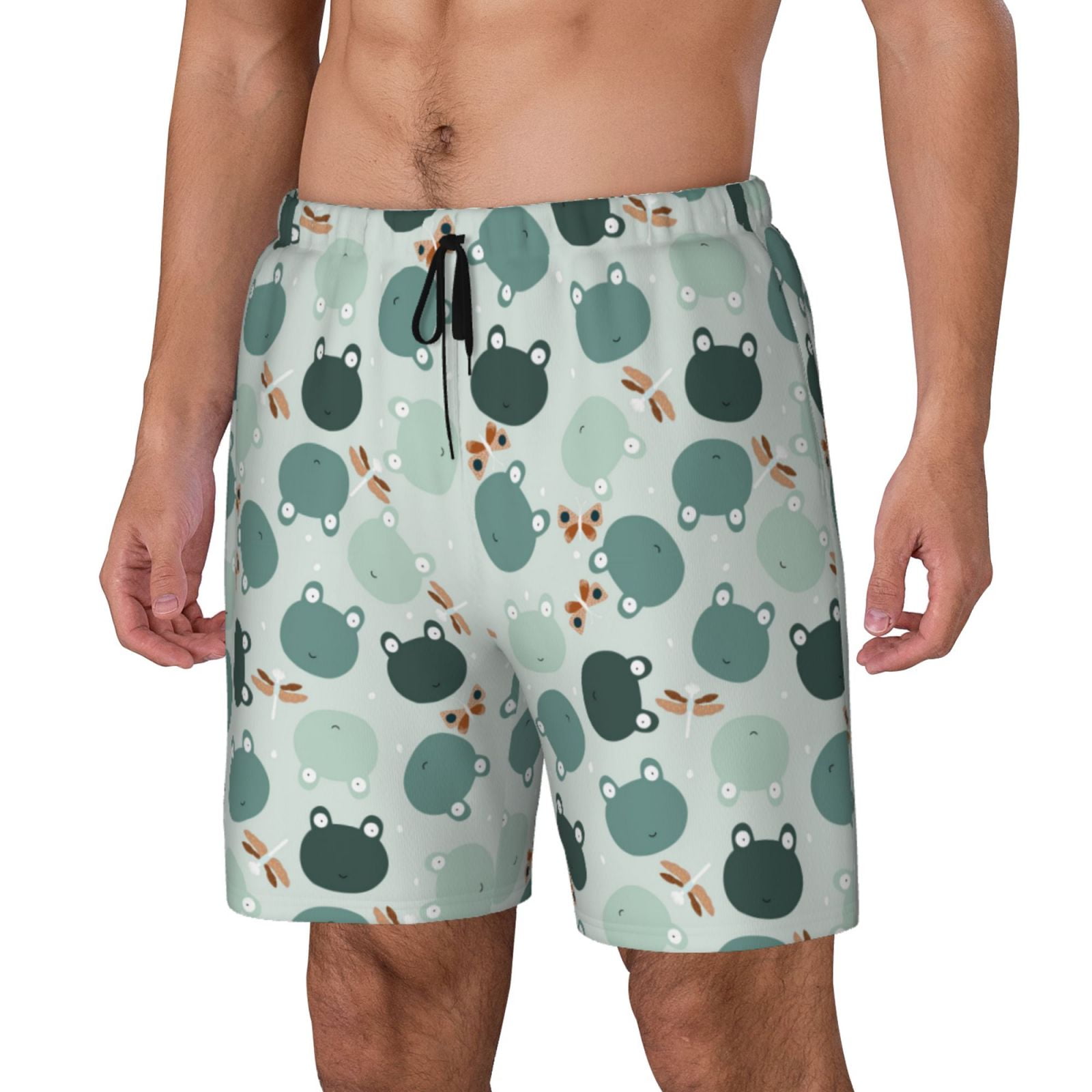 Vsdgher Frog And Dragonflies for Mens Swim Trunks with Compression ...