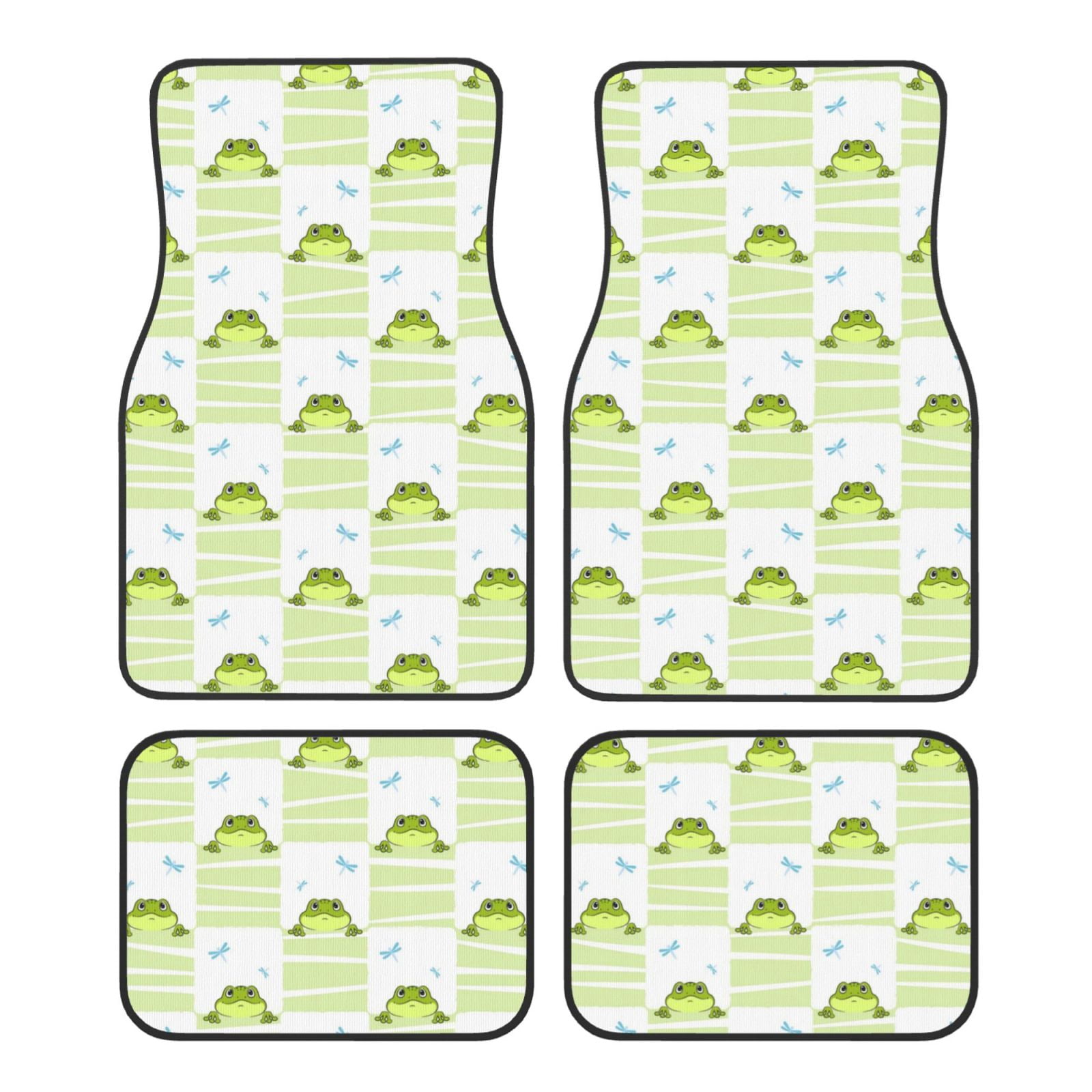 Vsdgher Frogs and Dragonflies Car Foot Mat Set of 4 Pieces Universal ...