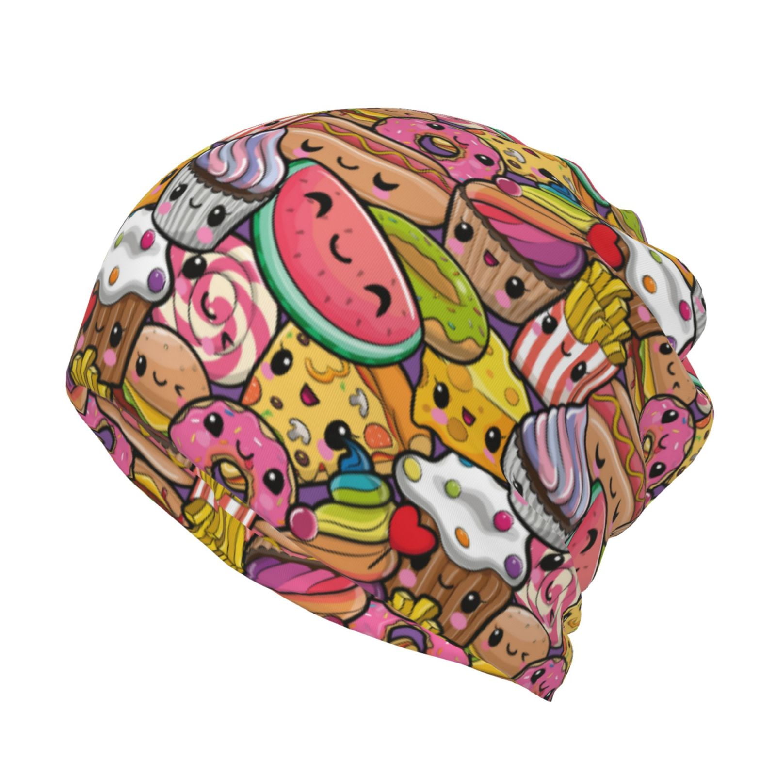 Vsdgher Fruit-Flavored Ice-Cream Slouchy Beanie Hat for Men/Women ...