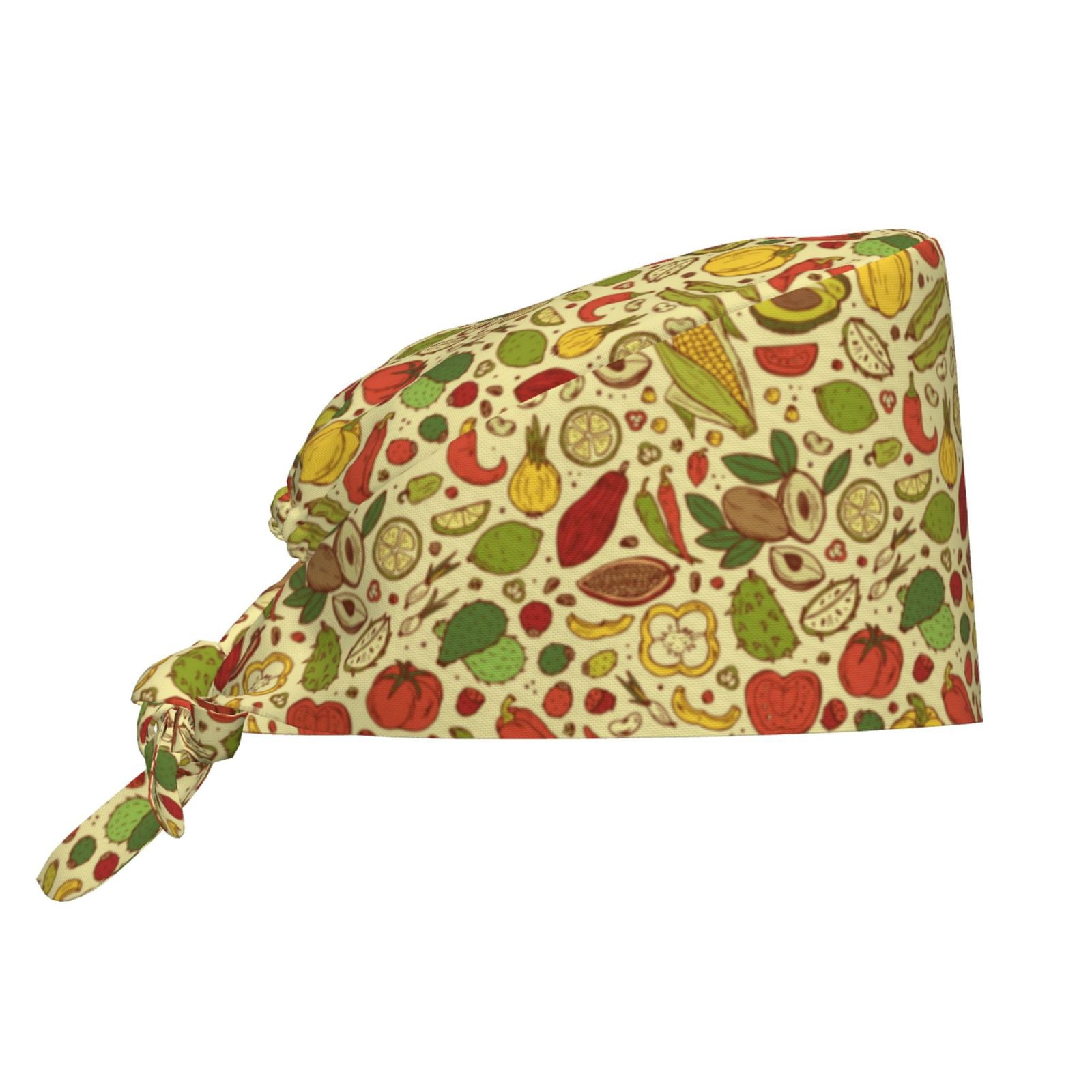 Vsdgher Fruits And Vegetables Men Women Adjustable Cap Working Hat Tie ...