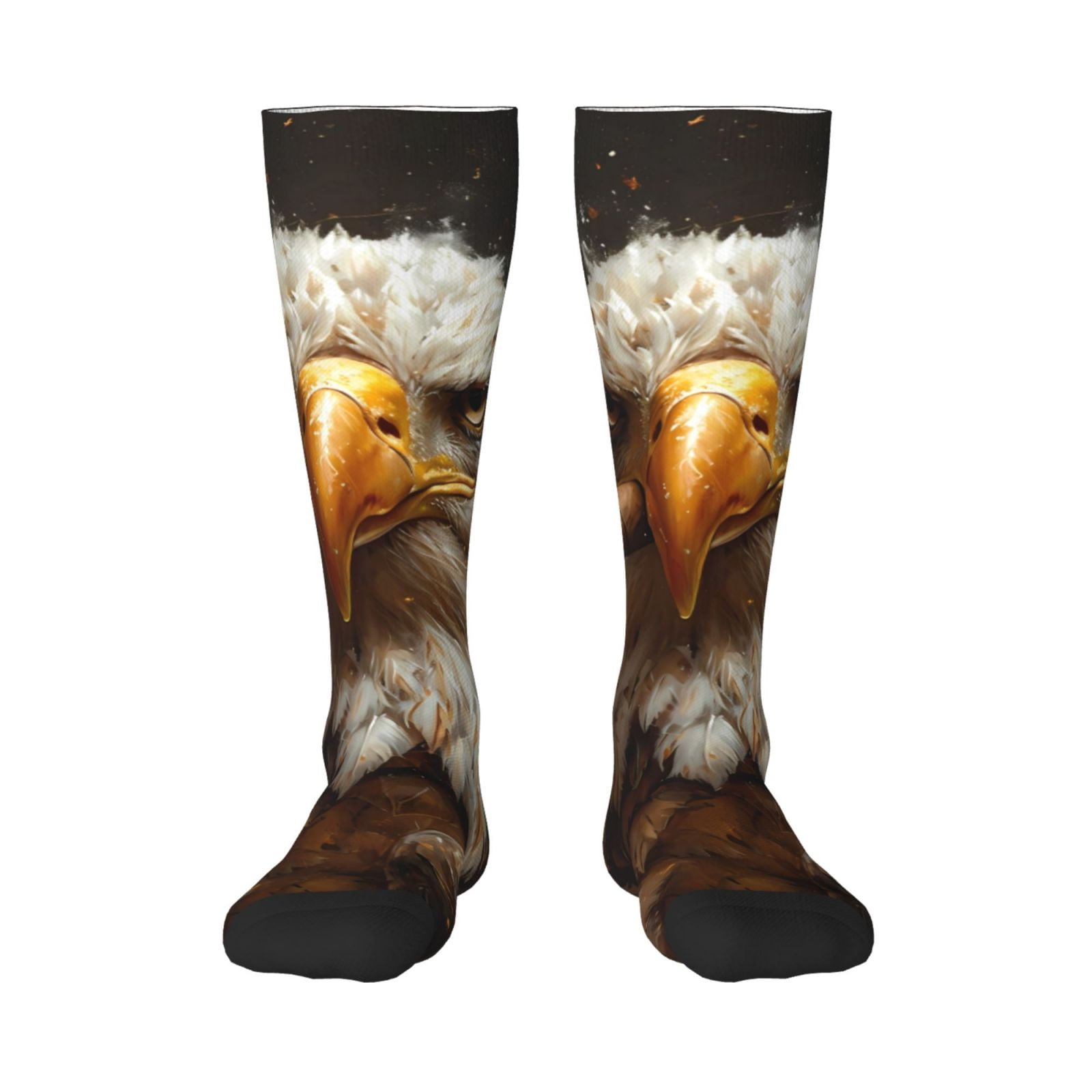 Vsdgher Funny Bald Eagle Print Thigh High Socks Extra Long Stretchy Sock Women Over Knee High ...
