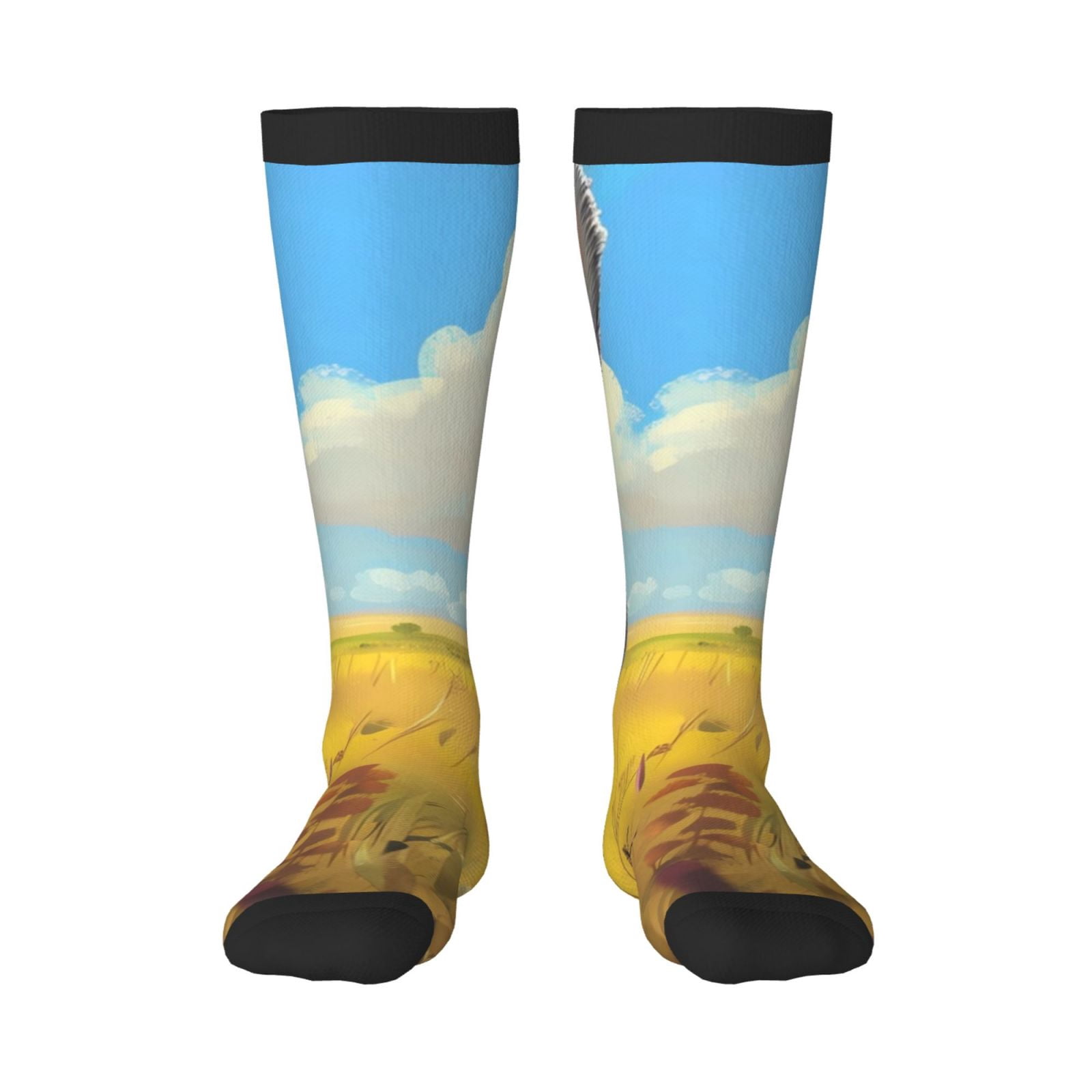 Vsdgher Funny Countryside Donkey Print Thigh High Socks Extra Long ...