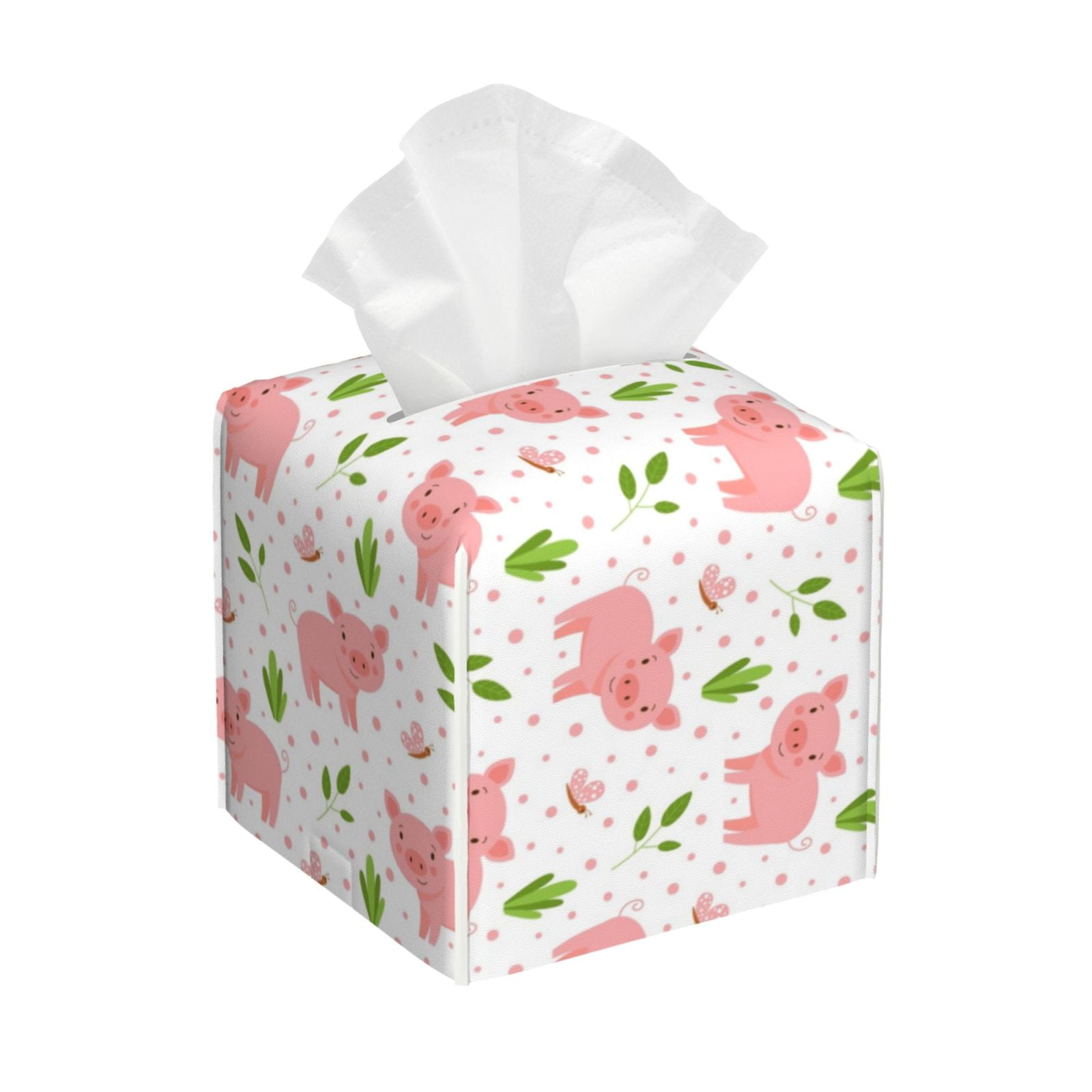 Vsdgher Funny Little Pigs Pattern Tissue Box Cover Holder, Square with ...