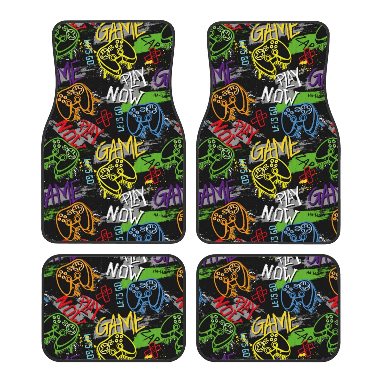 Vsdgher Game Joysticks Car Foot Mat Set of 4 Pieces Universal Floor ...