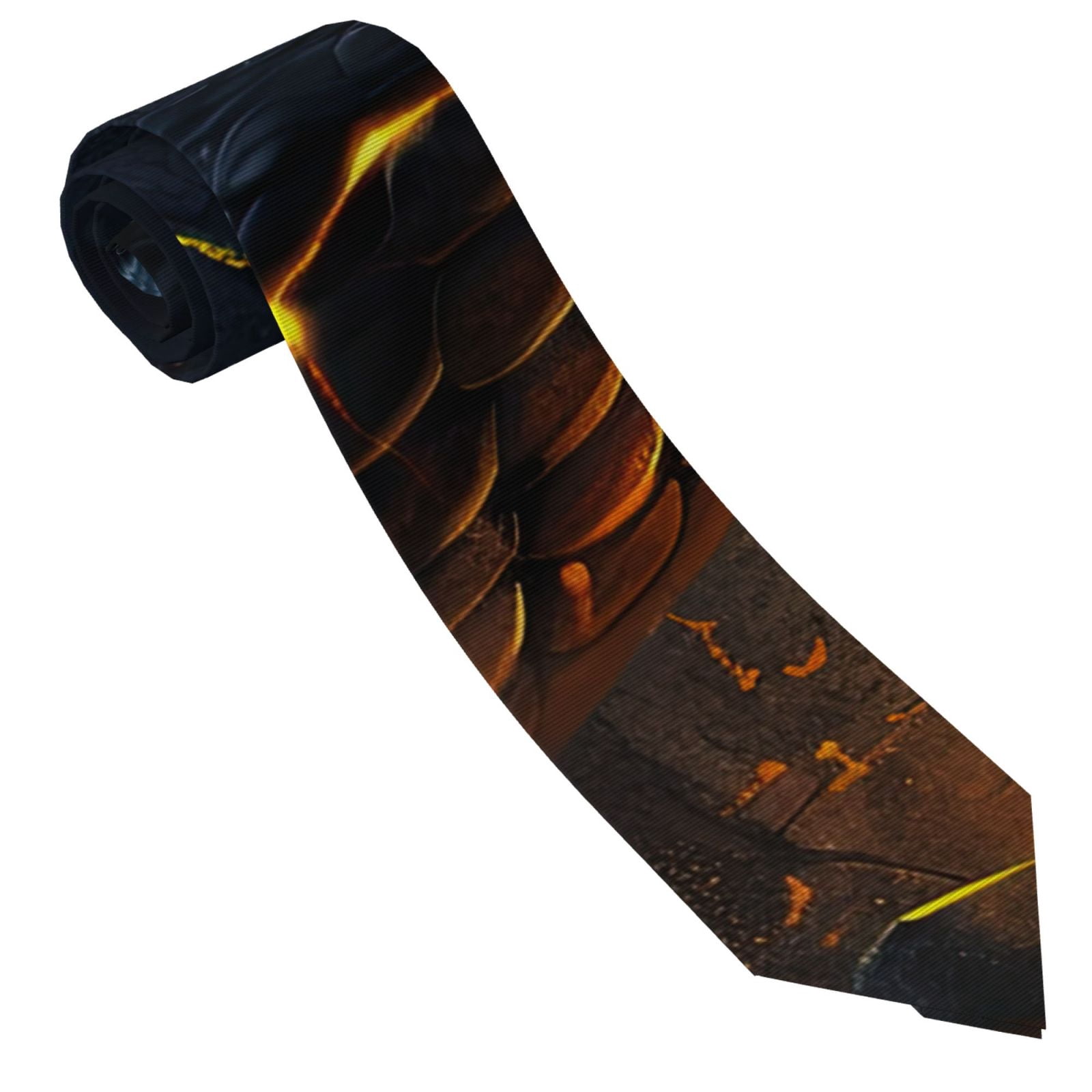 Vsdgher Glowing Snake Dark Forest Print Ties for Men 4.7" Formal ...