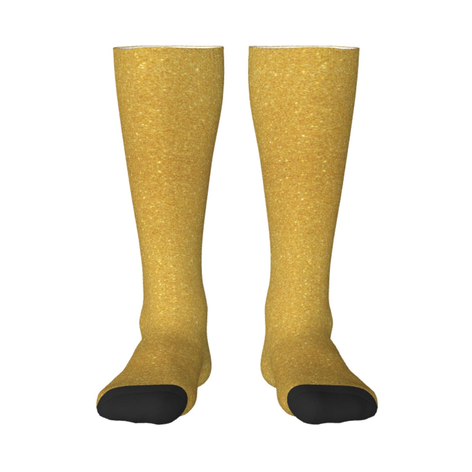 Vsdgher Gold Shiny Print Thigh High Socks Extra Long Stretchy Sock ...