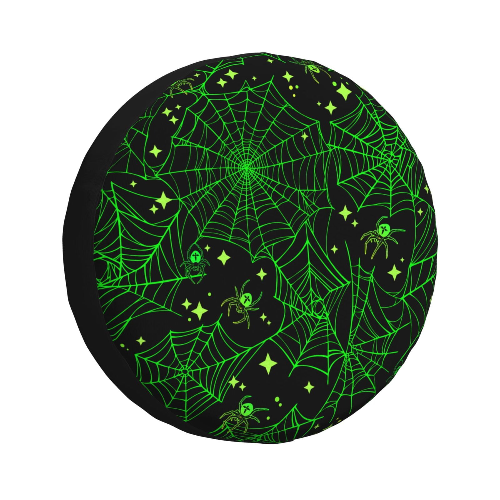 Vsdgher Green Bright Web with Spiders for Spare Tire Cover, Tire Wheel ...