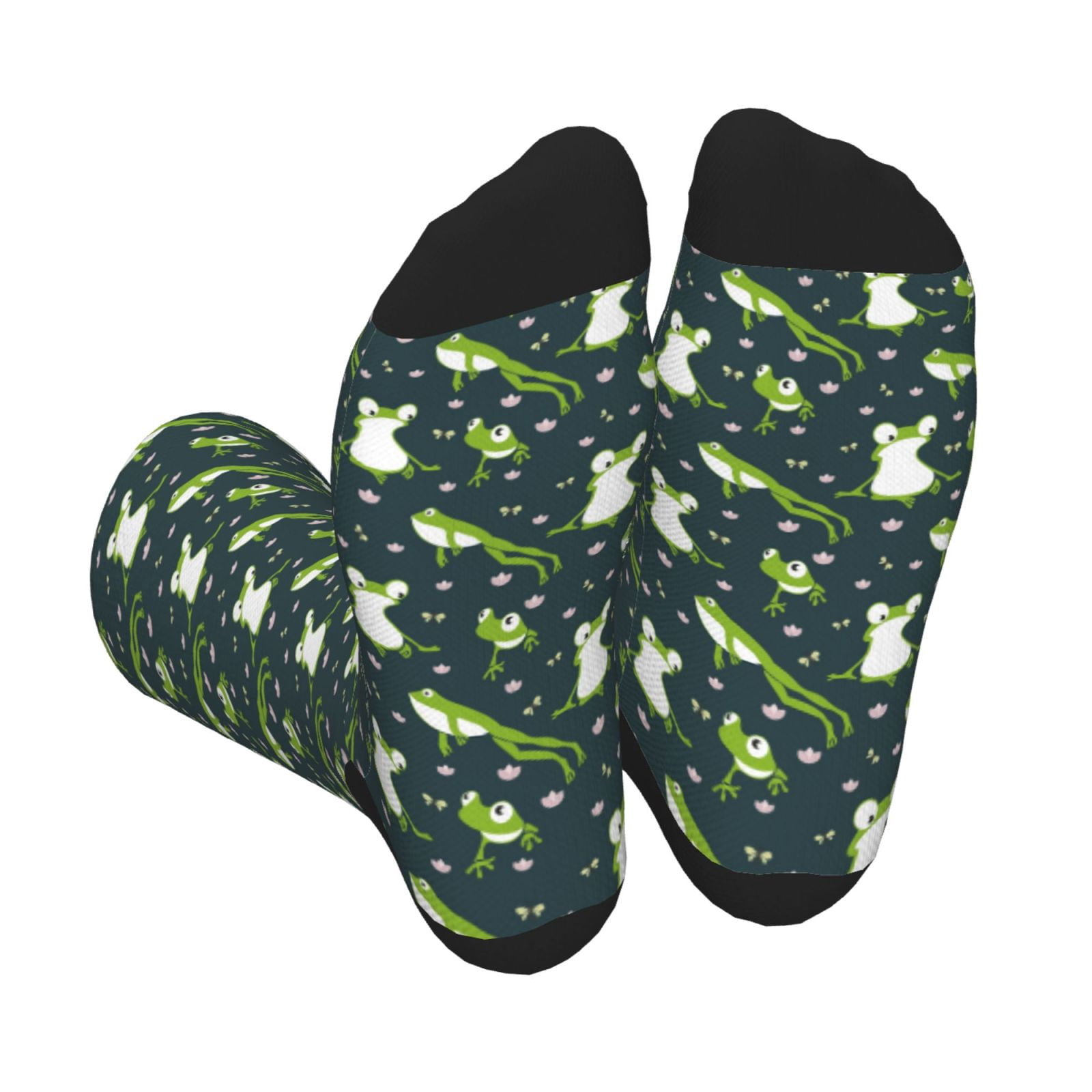 Vsdgher Green Frogs Unisex Crew Socks Lightweight Breathable ...