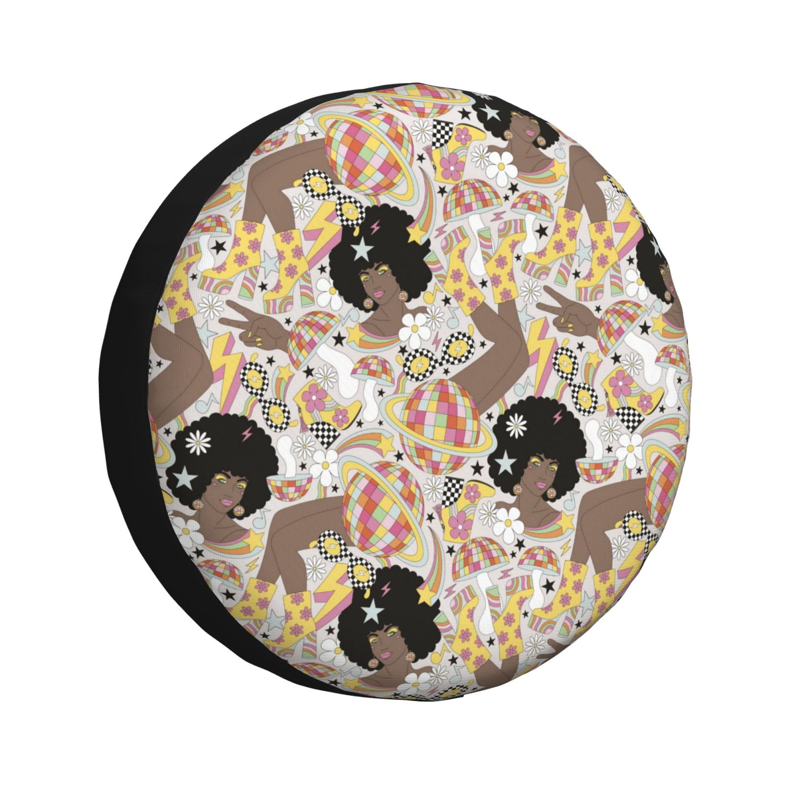 Vsdgher Groovy Disco for Spare Tire Cover, Tire Wheel Protector Wheel ...