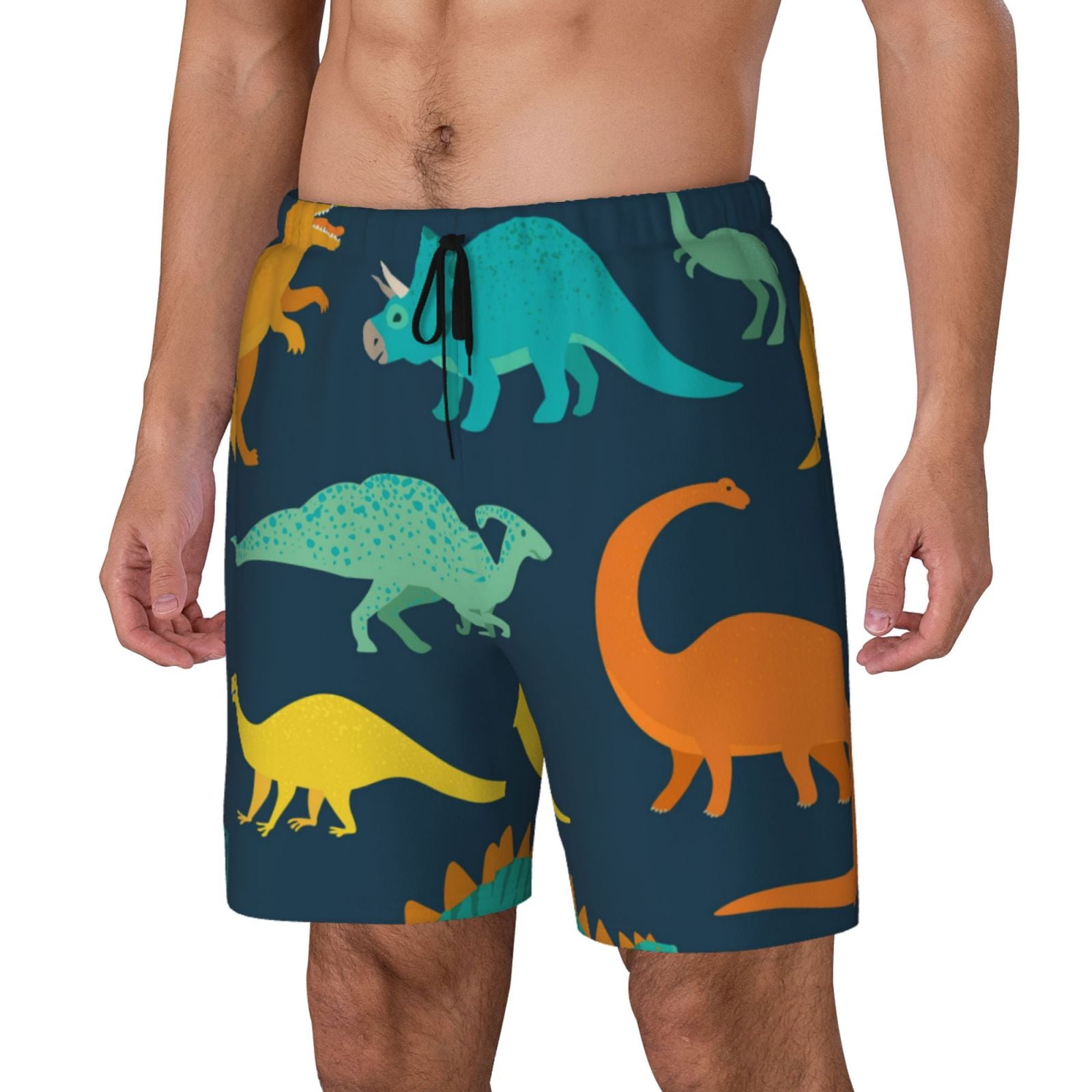 Vsdgher Hand Drawn Seamless for Mens Swim Trunks with Compression Liner ...