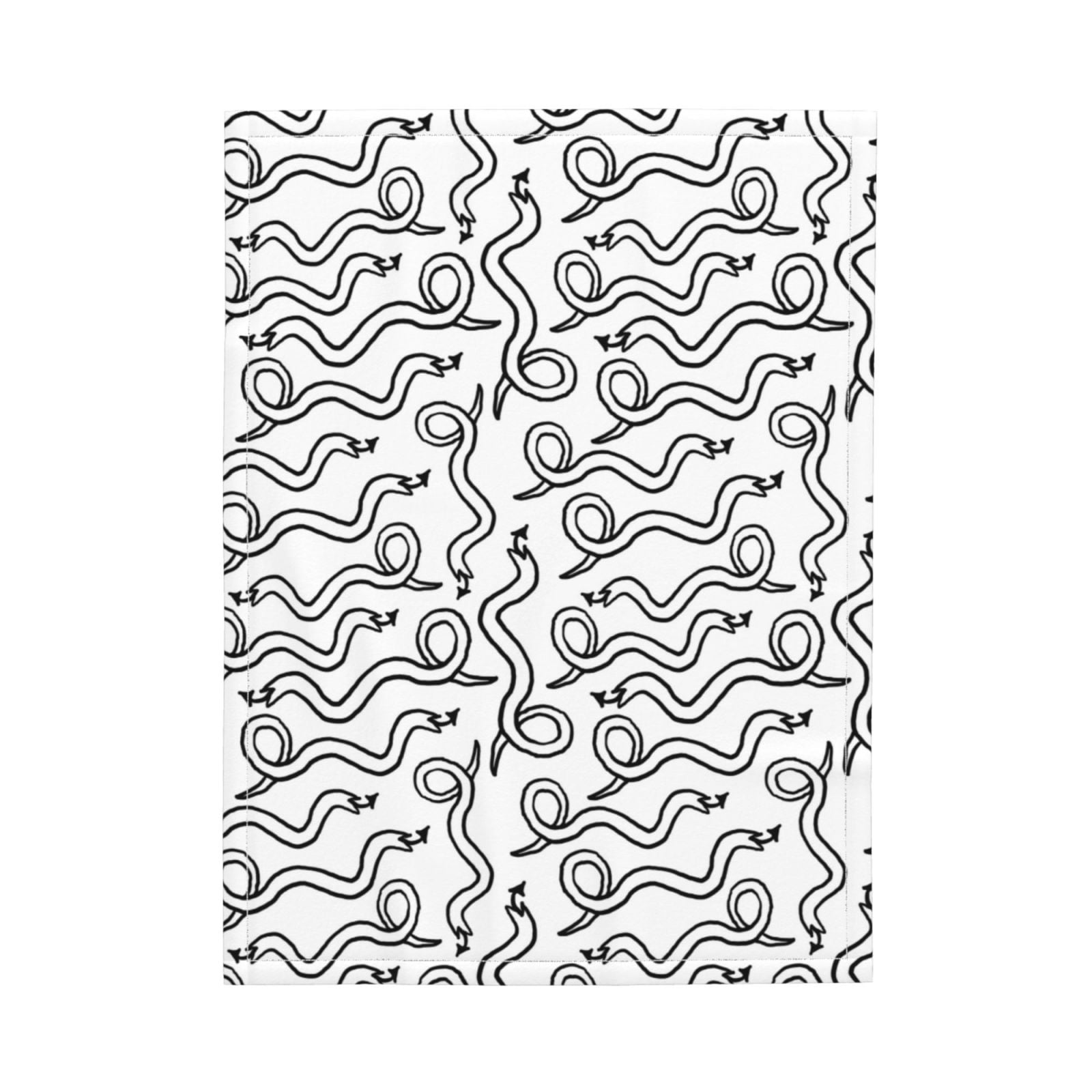 Vsdgher Hand Drawn Snake Print Baby Blanket Bed Throws Double Side 30 ...