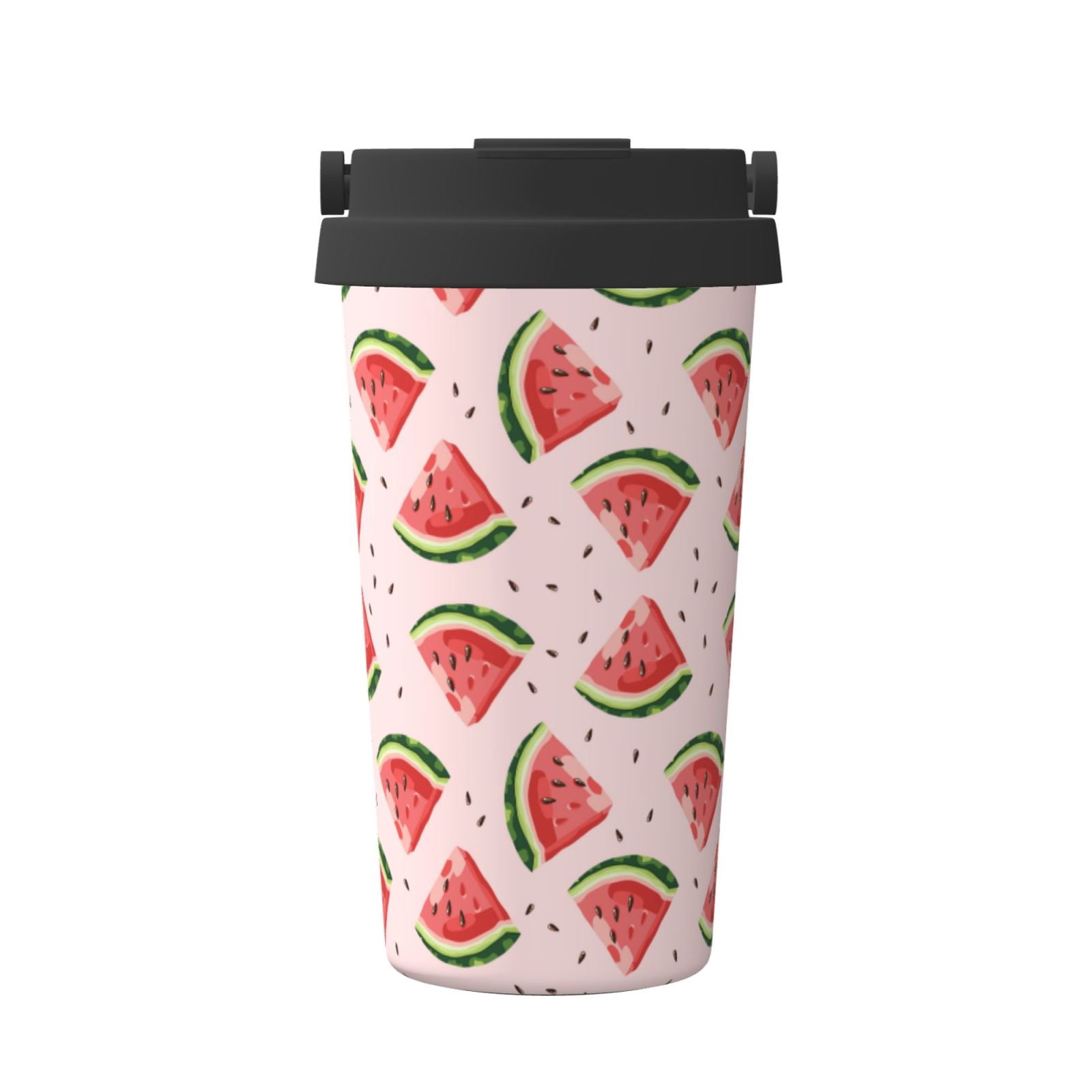 Vsdgher Hand Drawn Watermelon Coffee Mug Pobtable To Stainless Steel ...