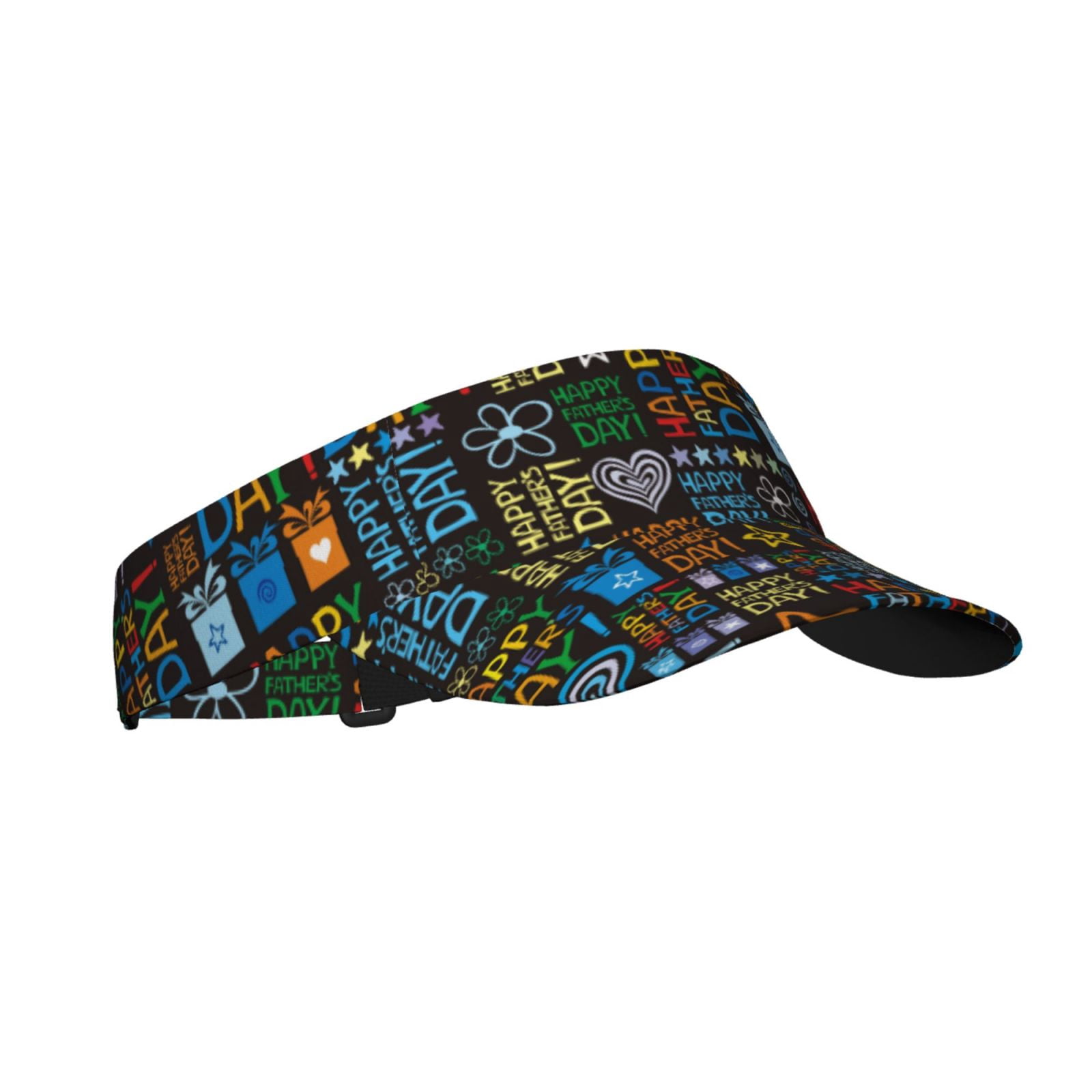 Vsdgher Happy Father Day Print Adult Sunscreen Visor Cap,1 Piece of ...