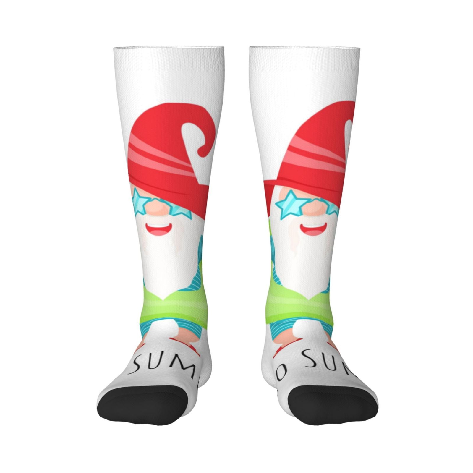 Vsdgher Hello Summer Gnome 2 Print Thigh High Socks Extra Long Stretchy ...
