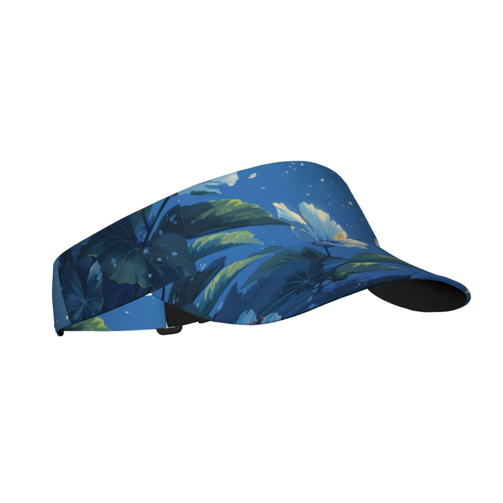 Vsdgher Hibiscus Flowers Calm Water Print Adult Sunscreen Visor Cap,1 ...