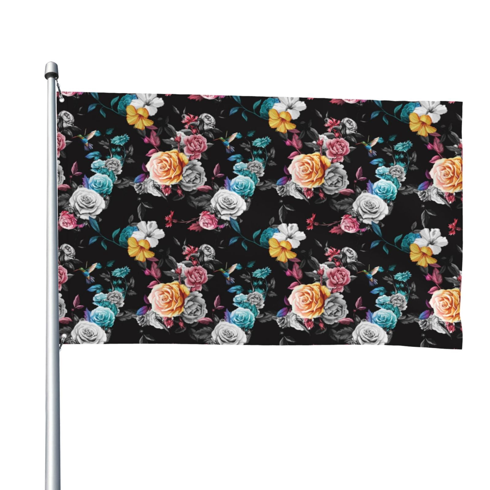 Vsdgher Hibiscus Rose Print Outdoor Decorative Flag 4x6ft, Suitable for ...