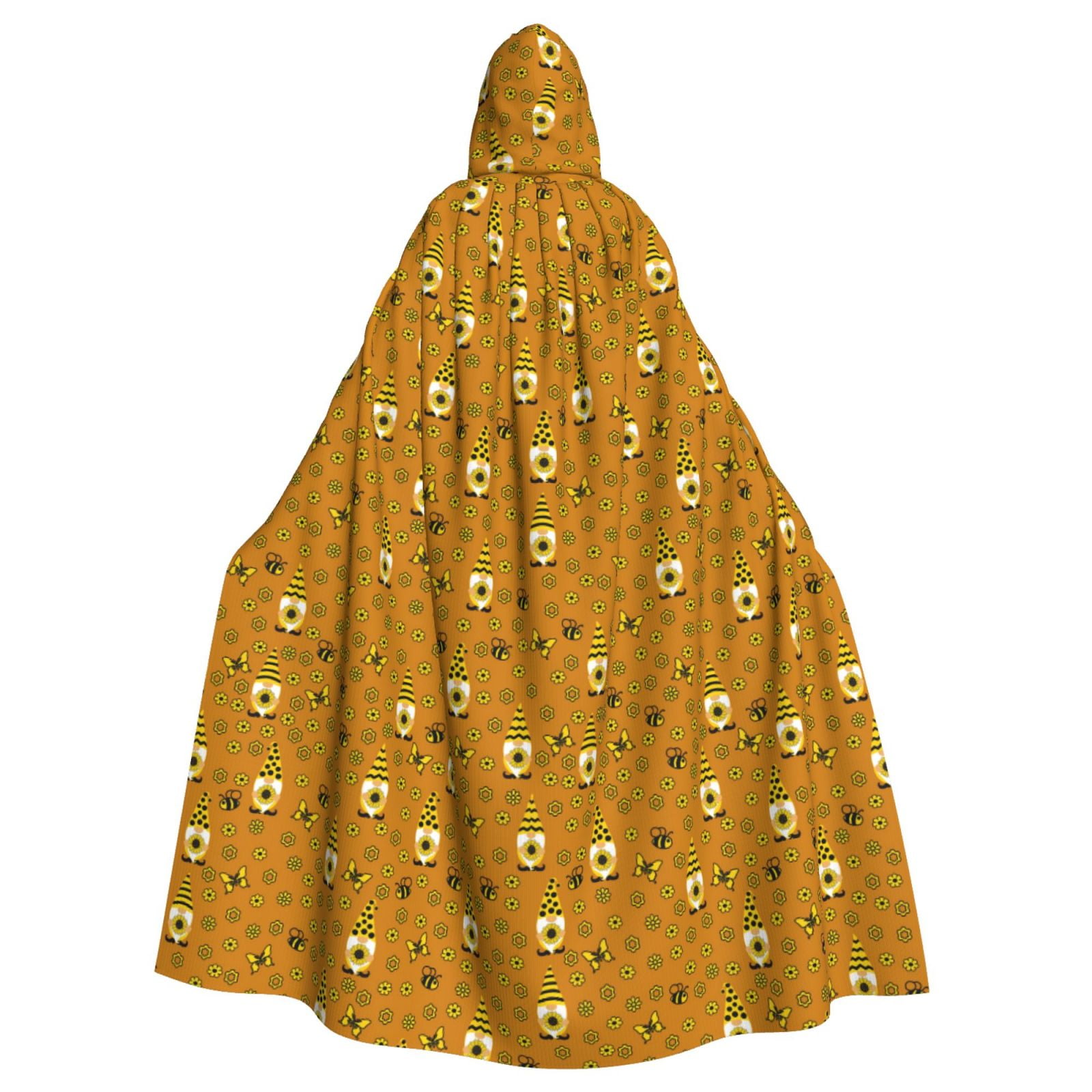 Vsdgher Honey Bee Gnomes CloakUnisex Full Length Hooded Robe Cloak Long ...