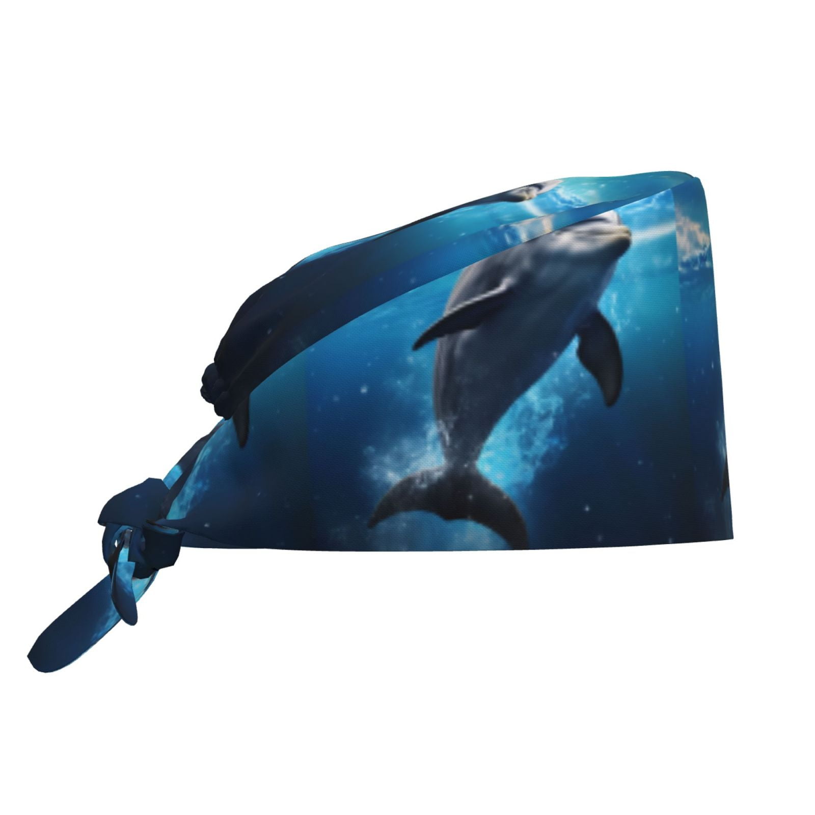 Vsdgher Ice Blue Ocean Cute Dolphin Men Women Adjustable Cap Working ...