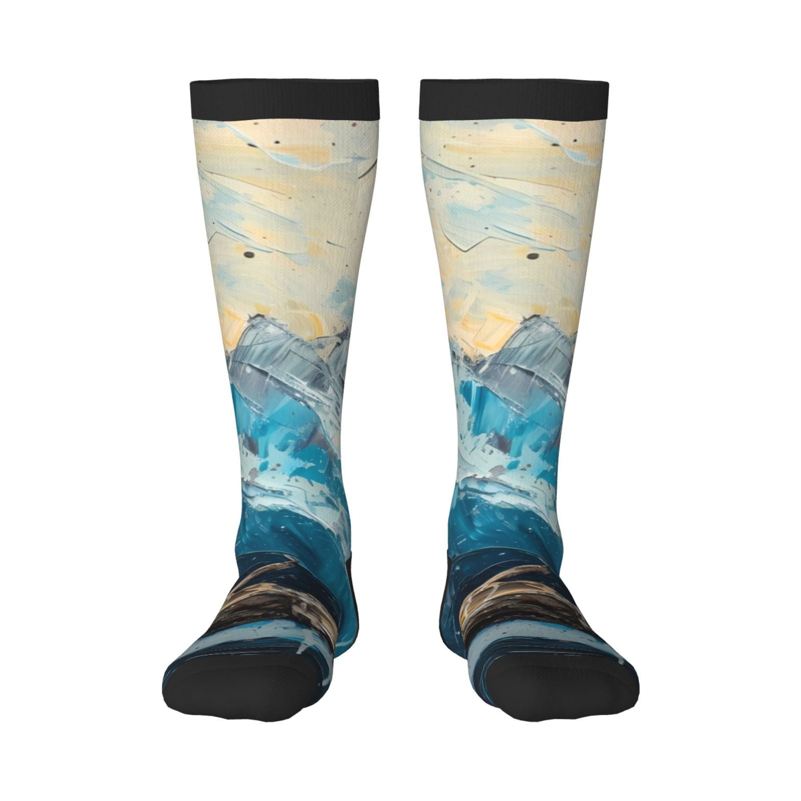 Vsdgher Iceberg Bald Eagle Print Thigh High Socks Extra Long Stretchy ...