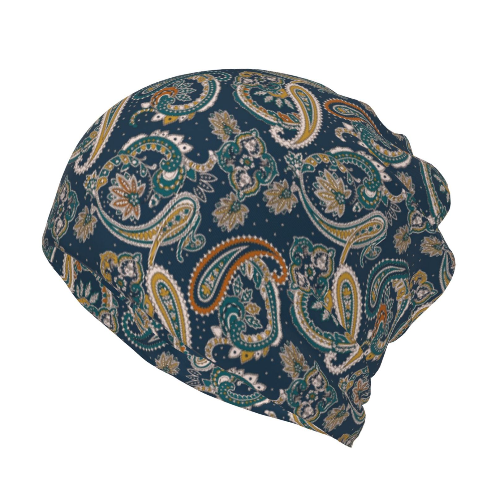 Vsdgher Indian Paisley 2 Slouchy Beanie Hat for Men/Women, Skull Cap ...