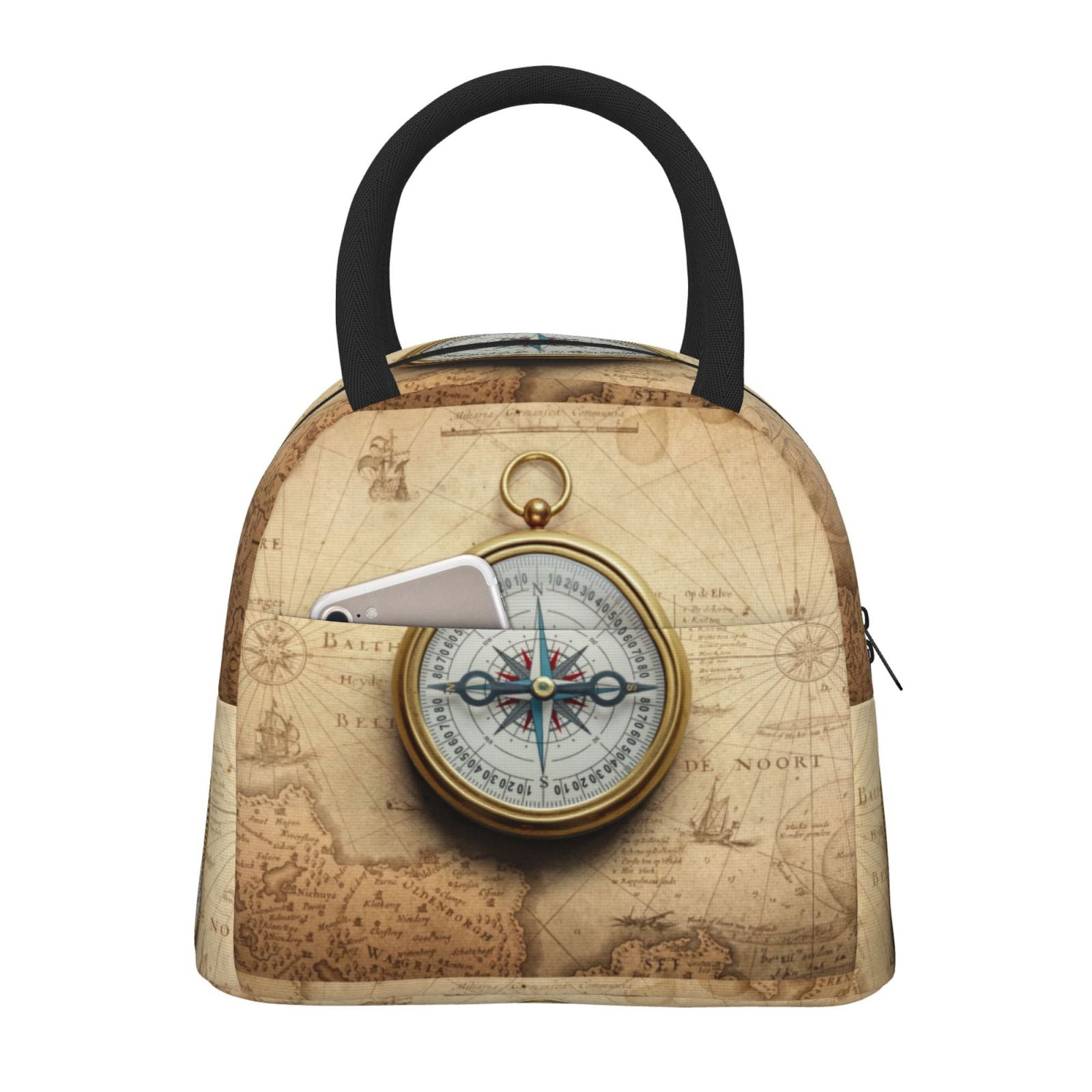 Vsdgher Insulated Lunch Bag Simple Bento Cooler Bag Lunch Tote Bag ...