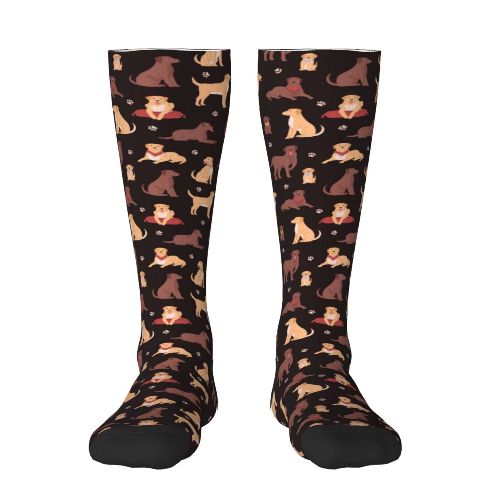 Vsdgher Labrador Retriever Dog Print Thigh High Socks Extra Long ...