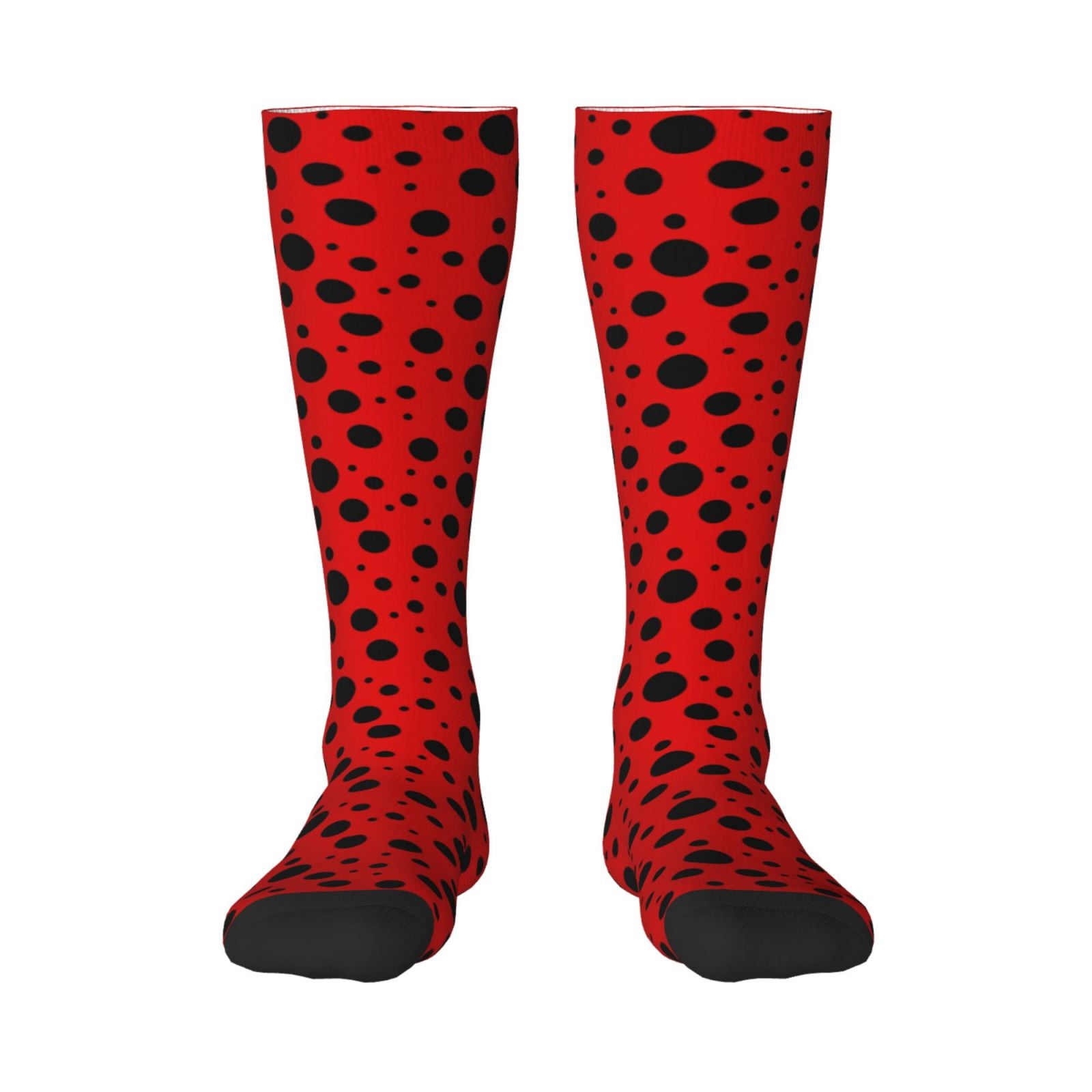 Vsdgher Ladybug Pattern Print Thigh High Socks Extra Long Stretchy Sock ...
